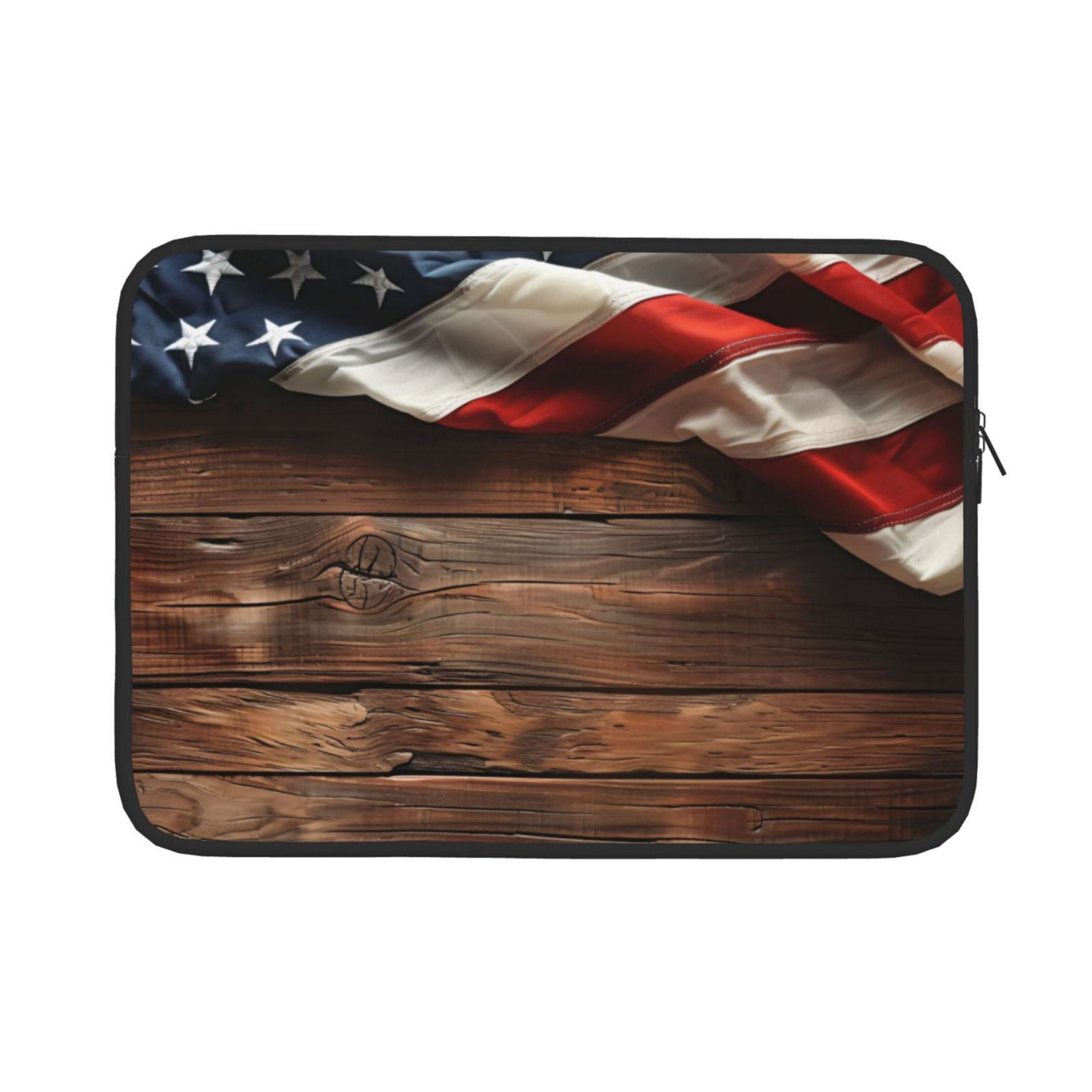 Bingfone Rustic American Flag Wood Laptop Sleeve Case 15 inch , 360 ...