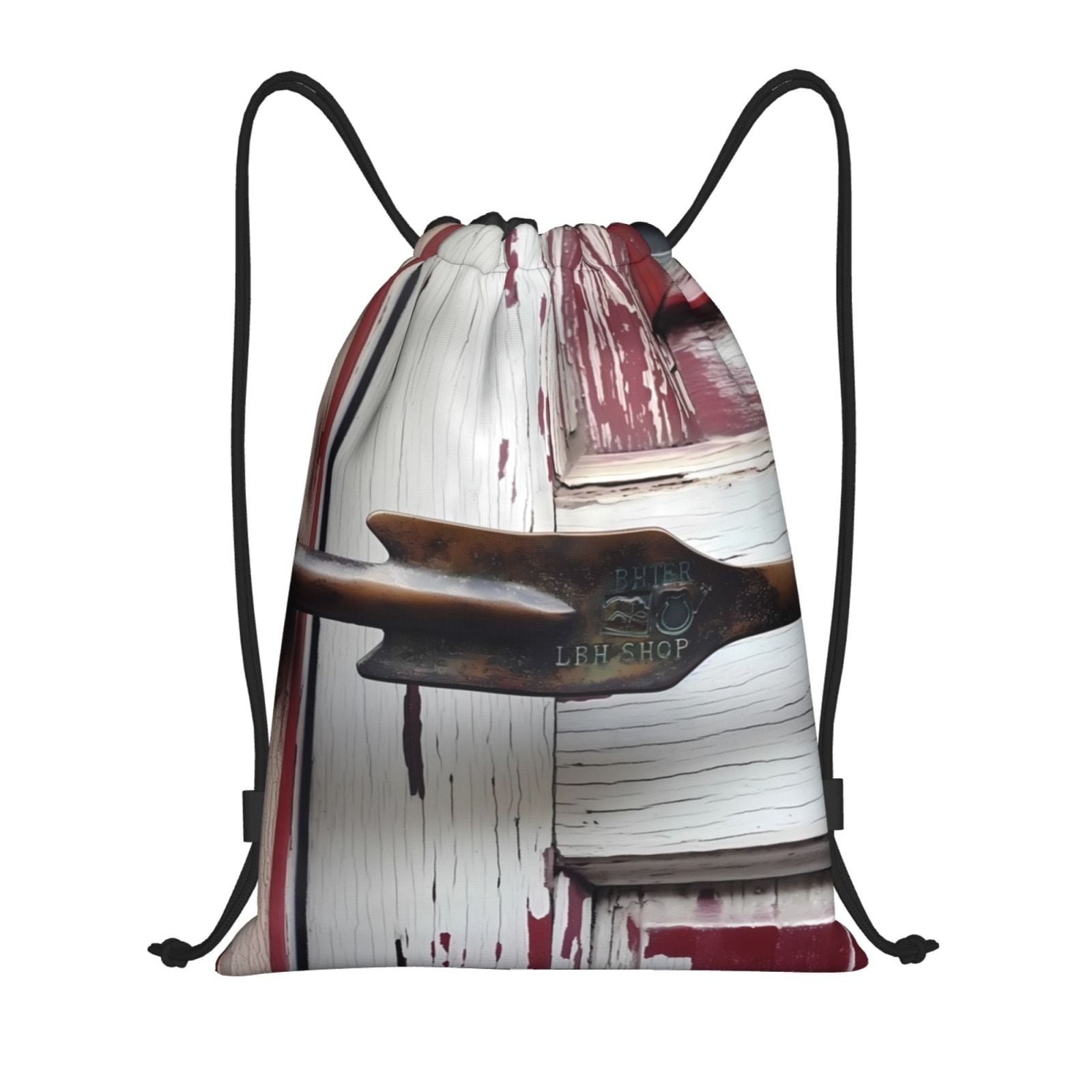 Bingfone Rustic Door Handle Closeup Drawstrings Backpacks Bags for Men ...