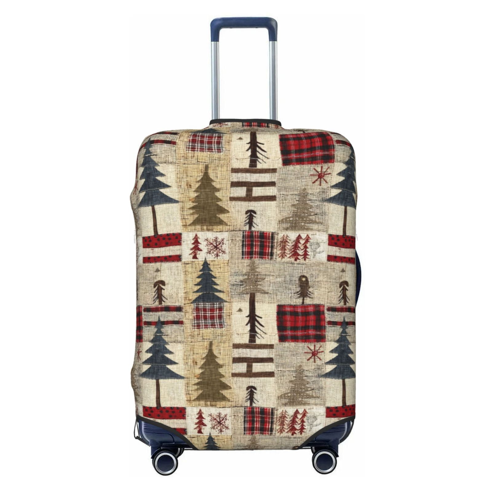 Bingfone Rustic Plaid Forest Lodge Luggage Cover Washable Suitcase ...
