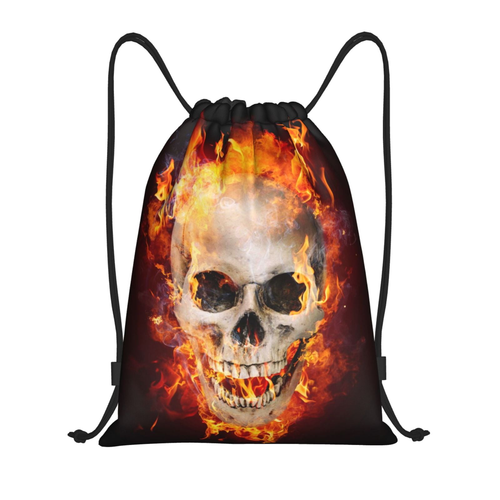 Bingfone Satanic Skull Drawstrings Backpacks Bags For Men Women Gym ...