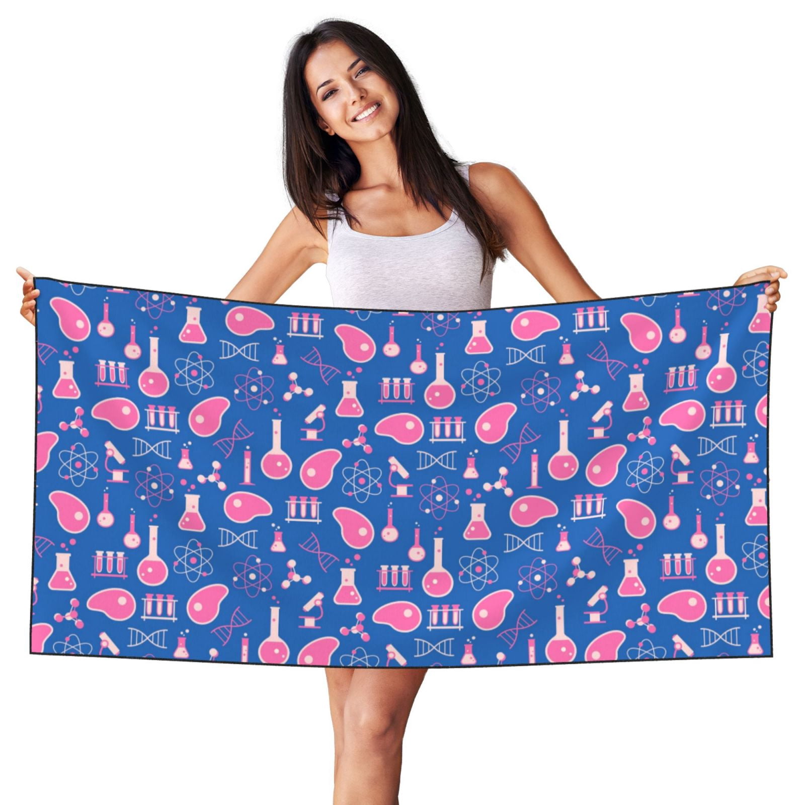 Bingfone Science Experiment Oversized 27.7x55 Inches Beach Towel, Super ...