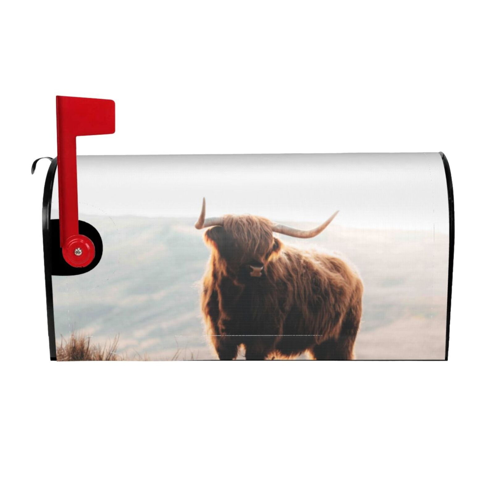 Bingfone Scottish Highland Cow In Isle Of Skye Magnetic Mailbox Cover ...