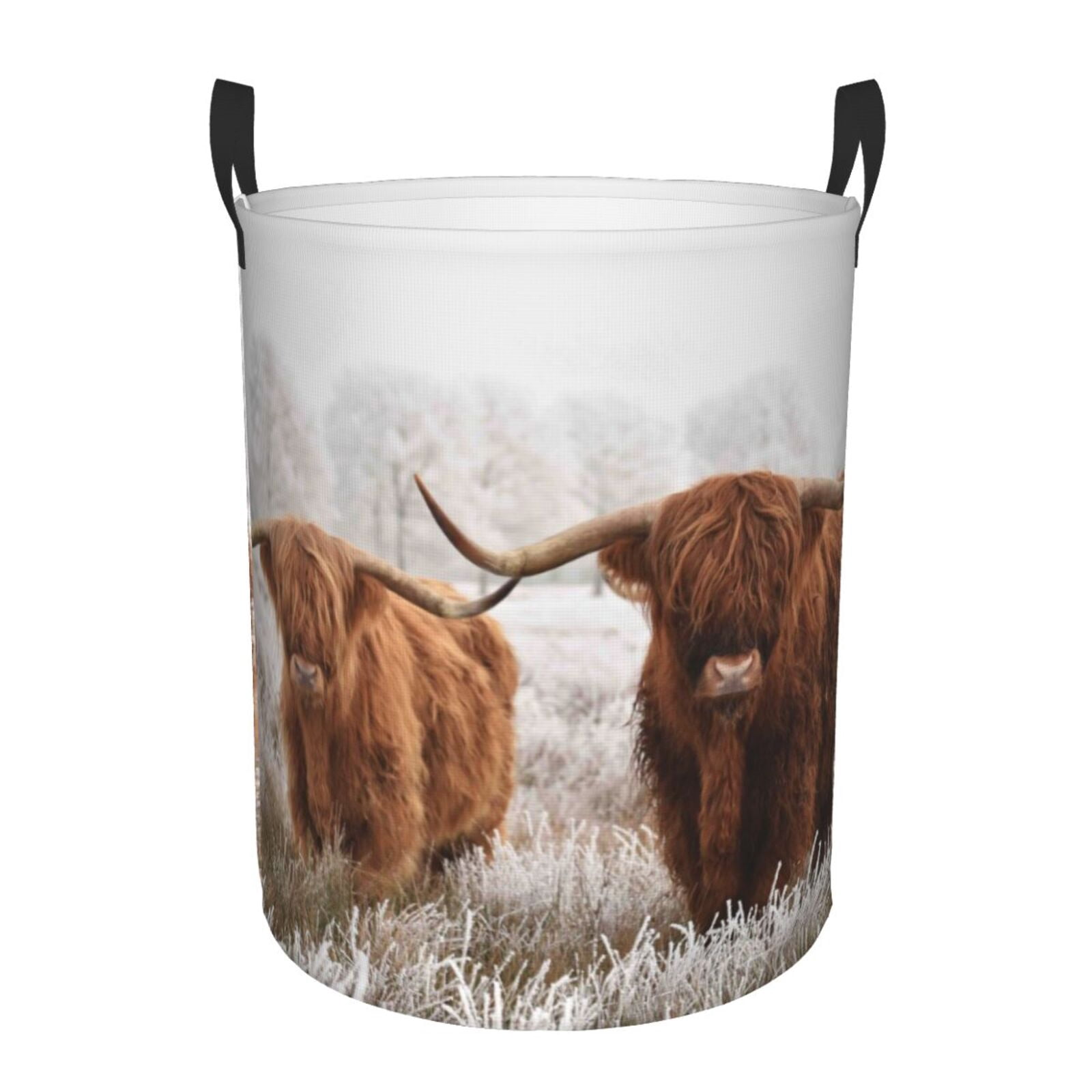Bingfone Scottish Highland Cow Waterproof Foldable Laundry Hamper ...