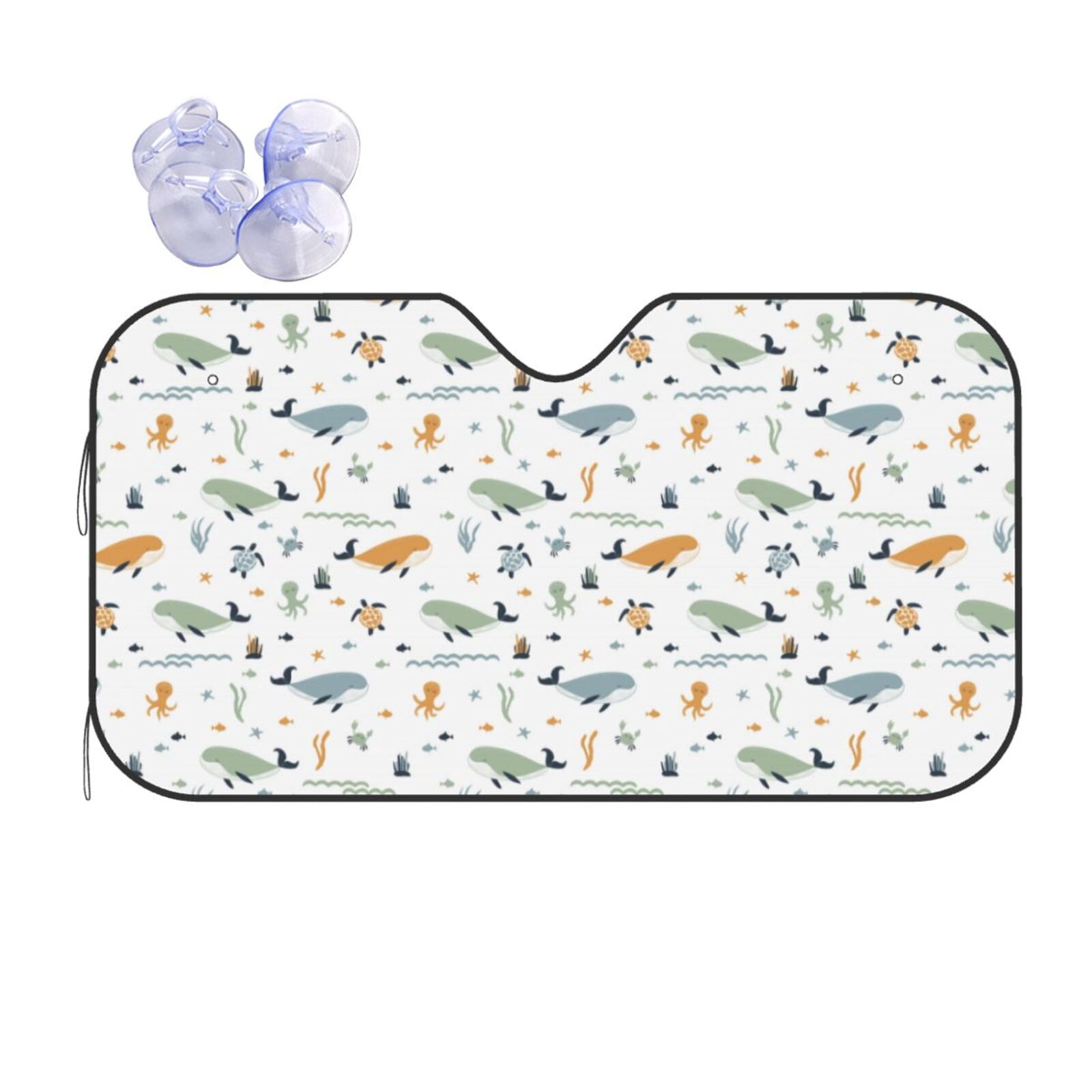 Bingfone Sea Creatures Car Windshield Sun Shade Protector Keep Your ...