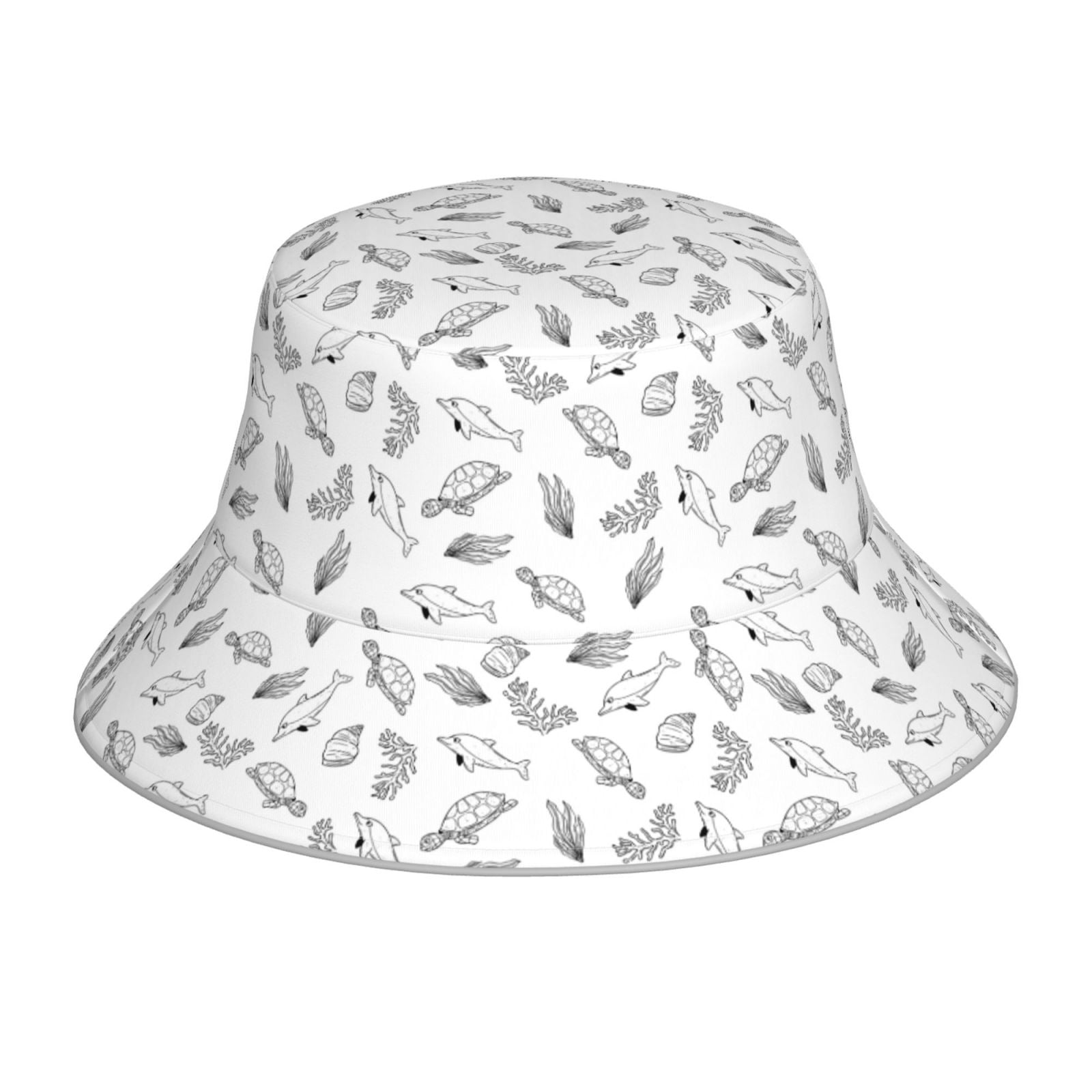 Bingfone Sea Turtle Bucket Hat for Men Women,Packable Reversible ...
