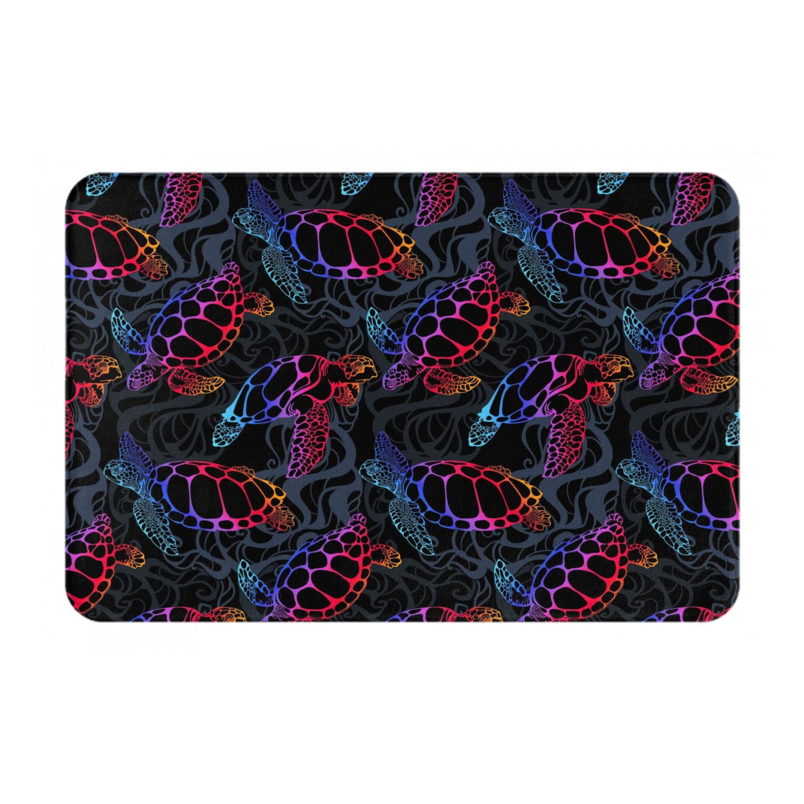 Bingfone Sea Turtle Door Mat 16"X24" Front Entrance Non-Slip Low ...