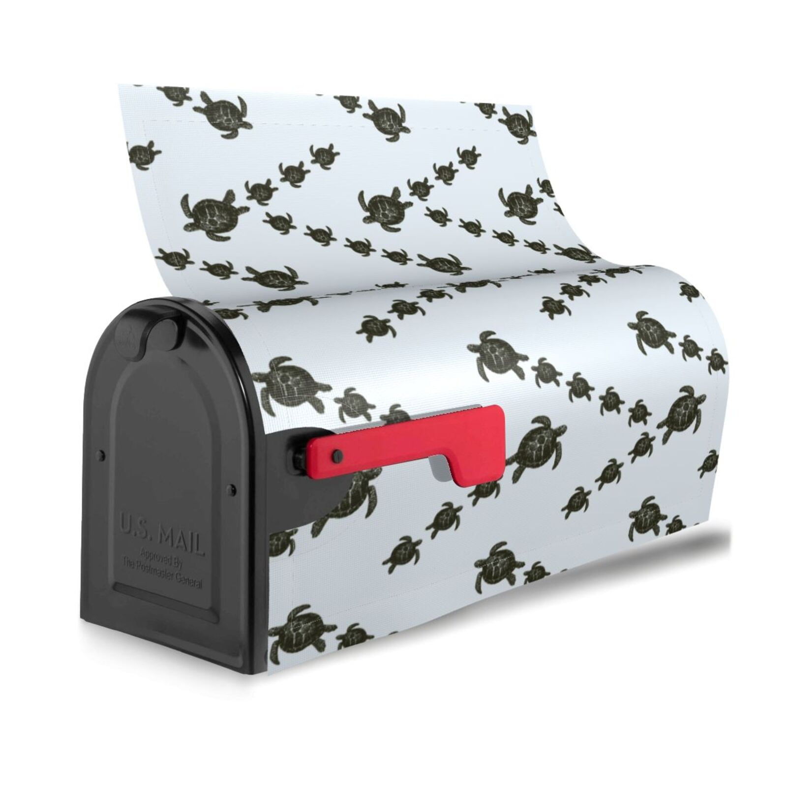 Bingfone Sea Turtle Magnetic Mailbox Cover Standard Size for Garden ...