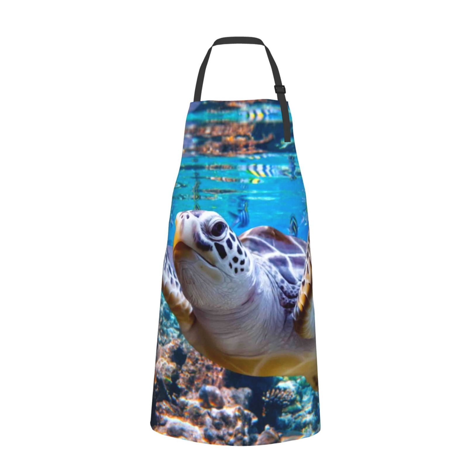 Bingfone Sea Turtle Swims Apron Gifts For Men, Women Professional Grade ...