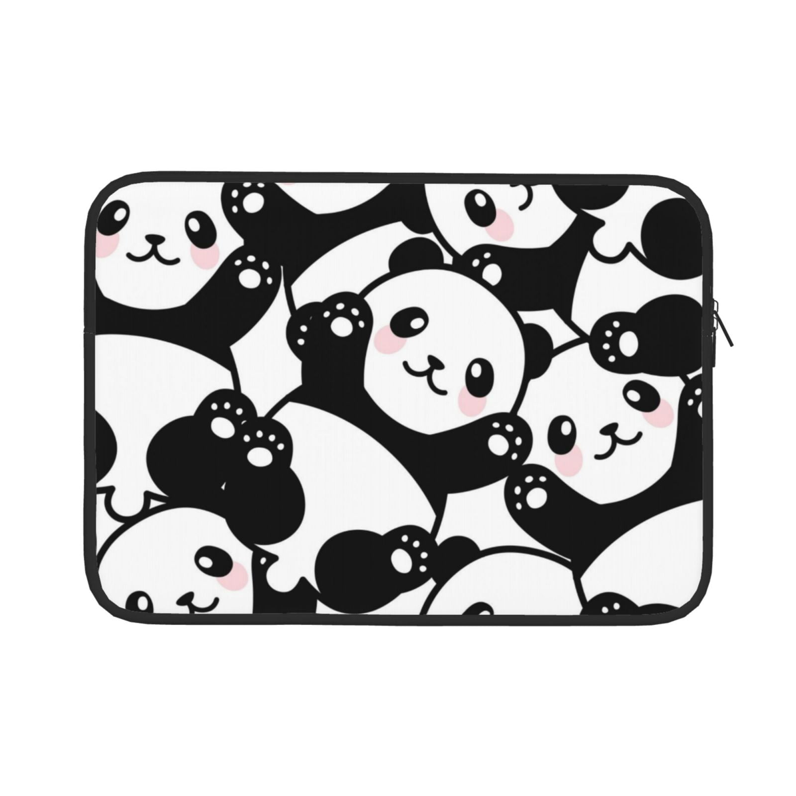 Bingfone Seamless Pattern Cute Panda Laptop Sleeve Case 13 Inch, 360 ...