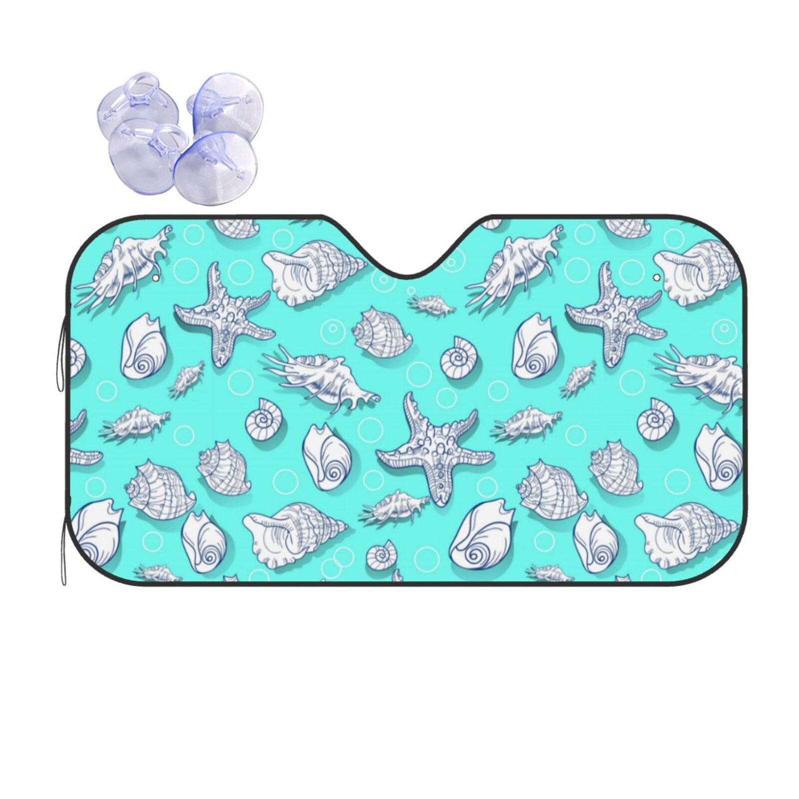 Bingfone Seashell And Starfish Car Windshield Sun Shade Protector Keep ...
