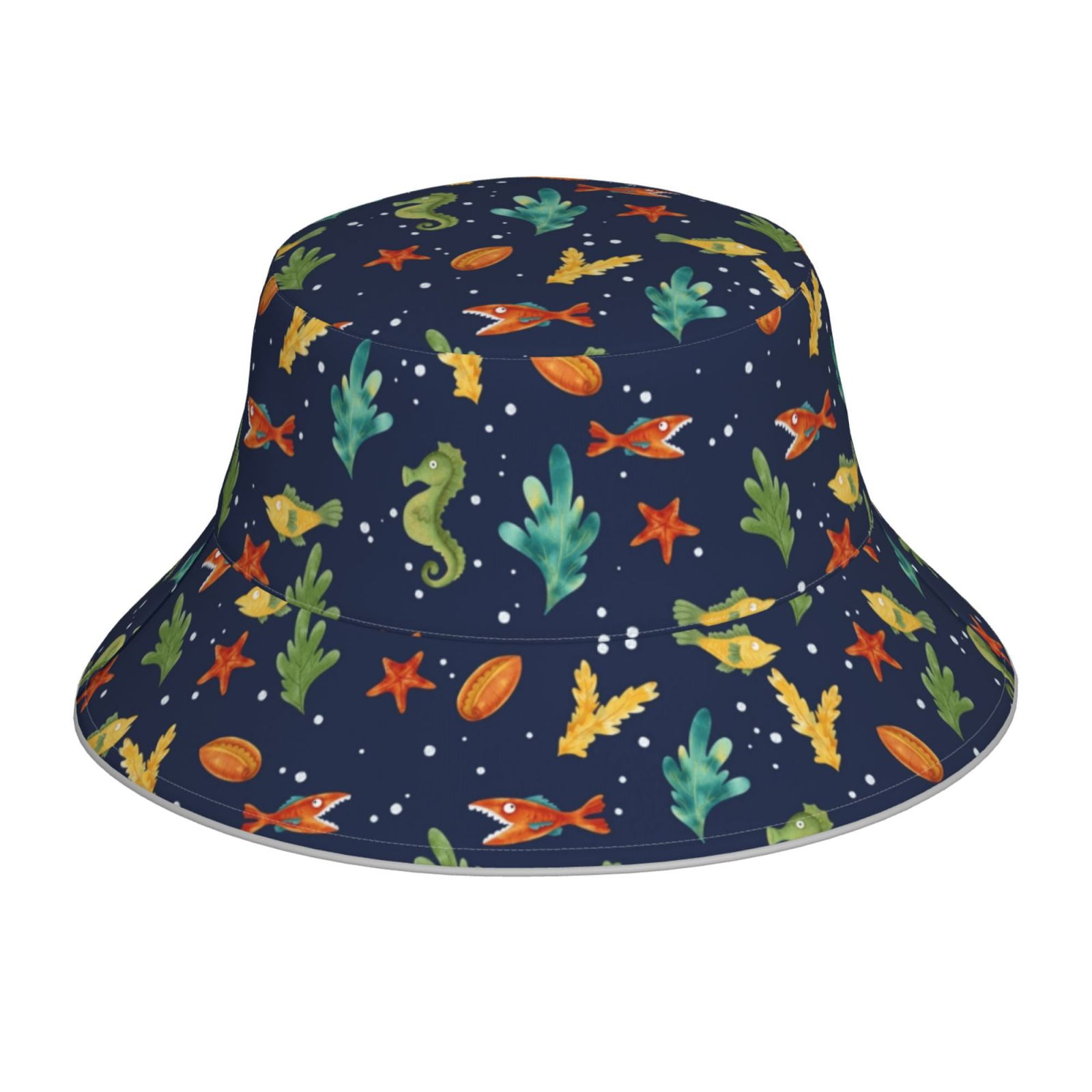 Bingfone Shells And Seaweed Bucket Hat For Men Women,Packable ...