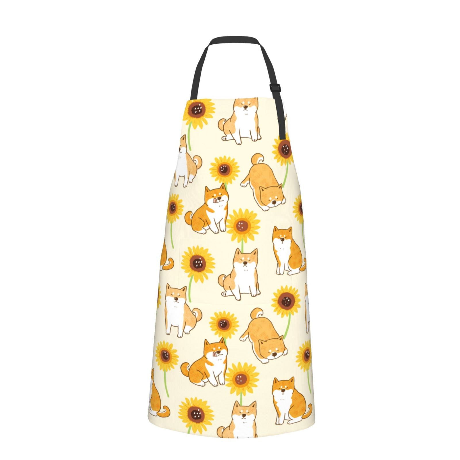 Bingfone Shiba Inu Dog And Sunflower Apron Gifts For Men, Women ...