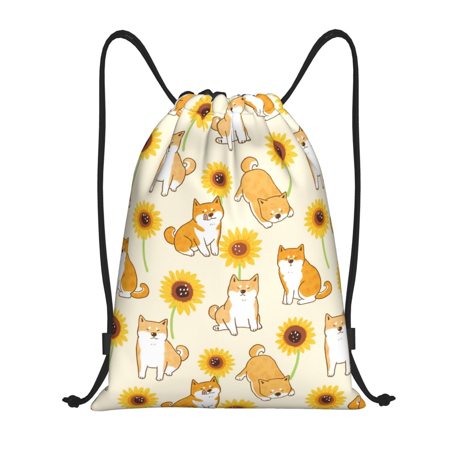 Bingfone Shiba Inu Dog And Sunflower Drawstrings Backpacks Bags For Men ...