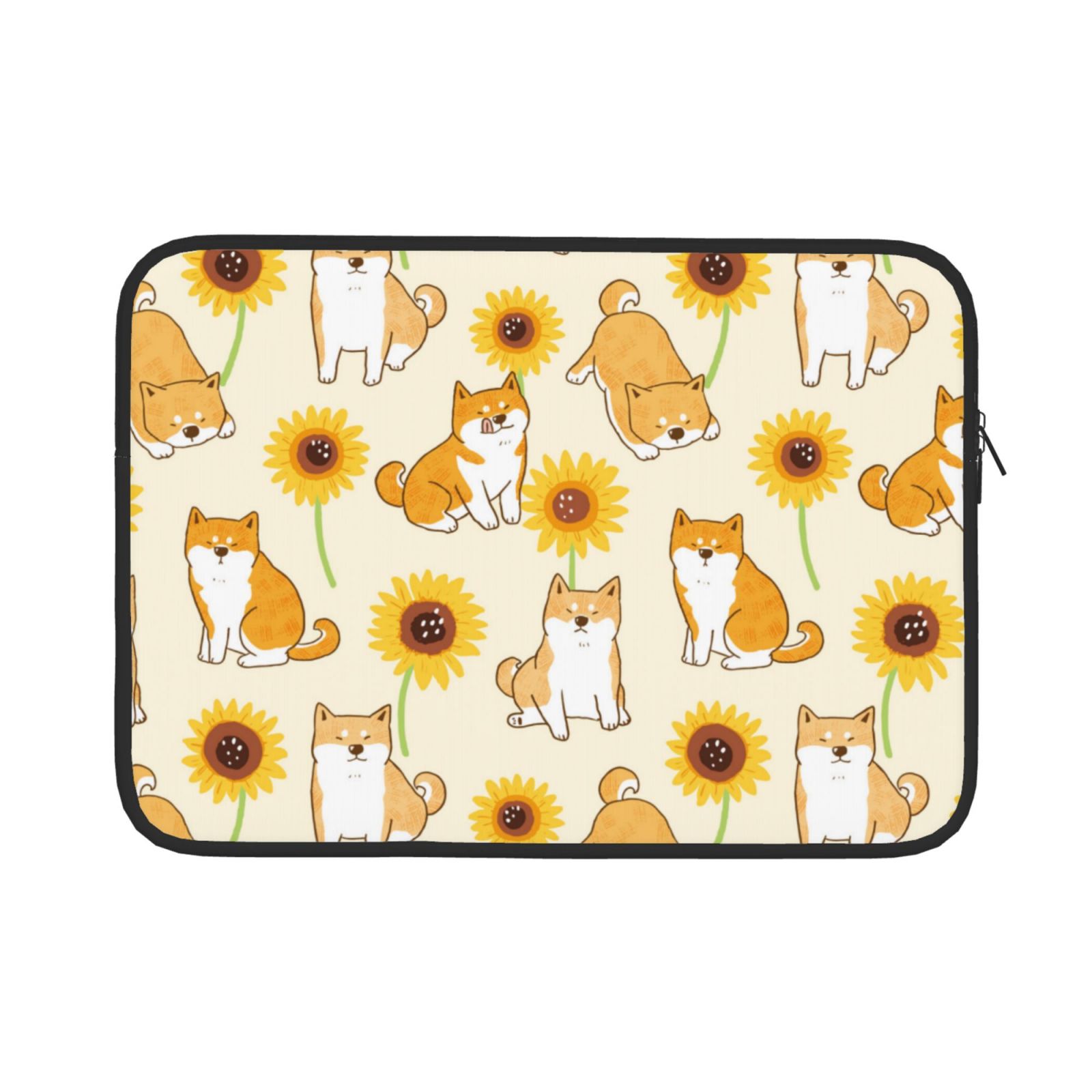 Bingfone Shiba Inu Dog And Sunflower Laptop Sleeve Case 13 Inch, 360 ...