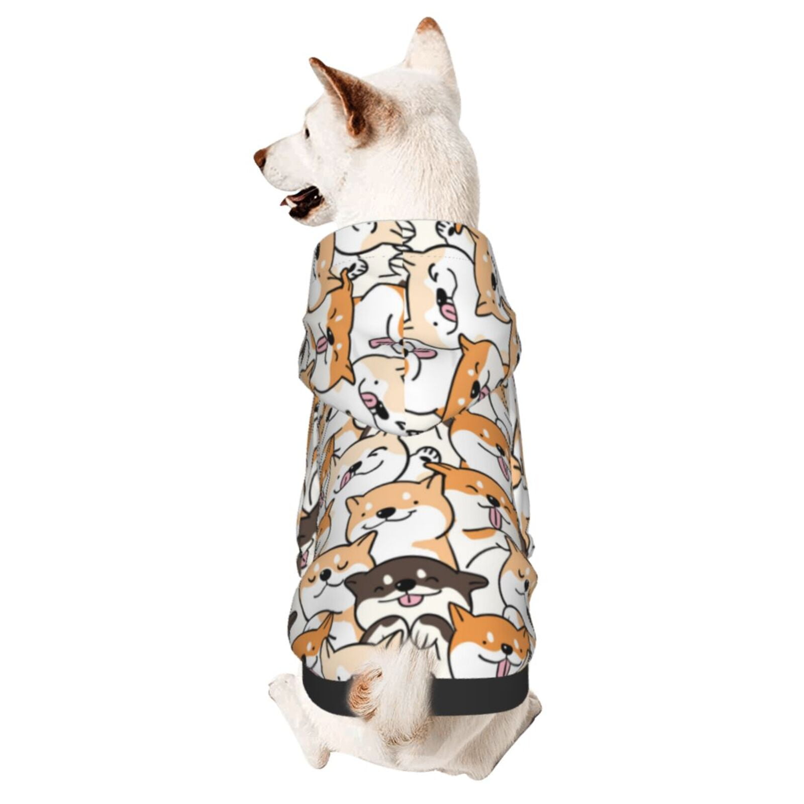Bingfone Shiba Inu Dog Dog Clothes Hoodie, Pet Winter Coat,Puppy ...