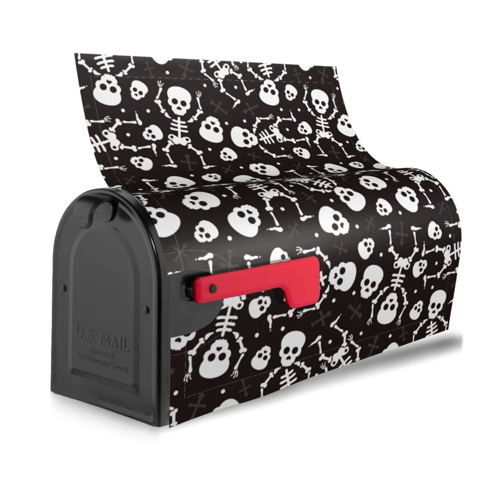 Bingfone Skeleton Magnetic Mailbox Cover Standard Size for Garden Yard ...