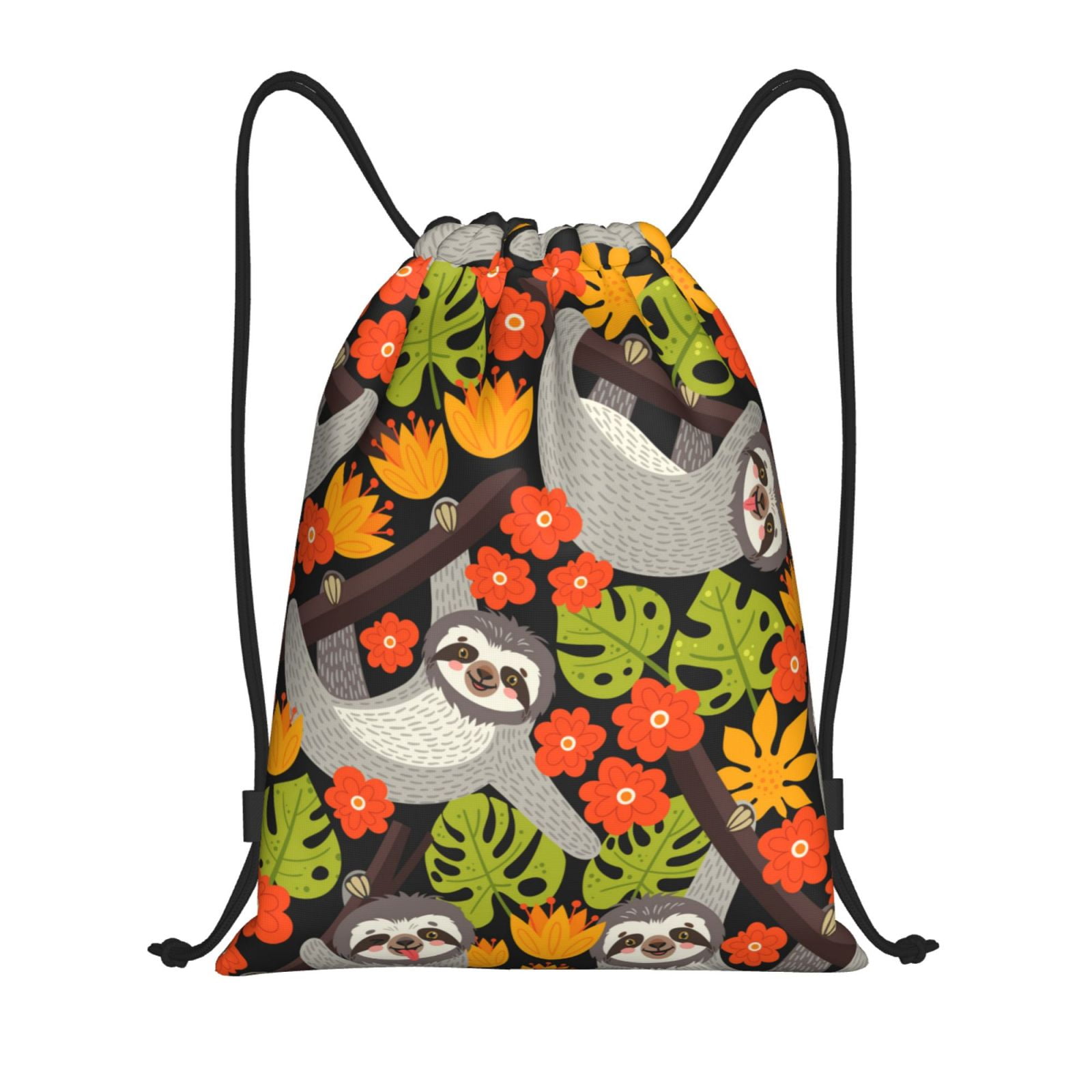 Bingfone Sloth On The Branch Drawstrings Backpacks Bags For Men Women ...