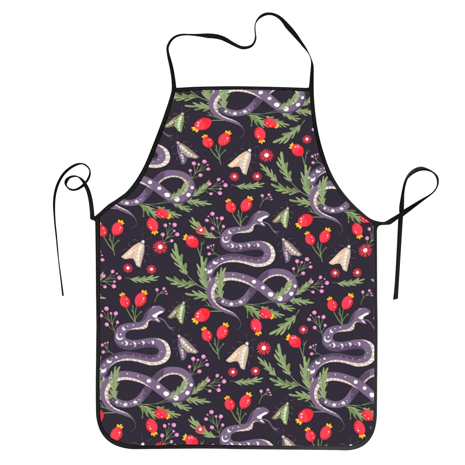 Bingfone Snakes And Snake Fruit for Tie-up Apron, Unisex Waterproof and ...