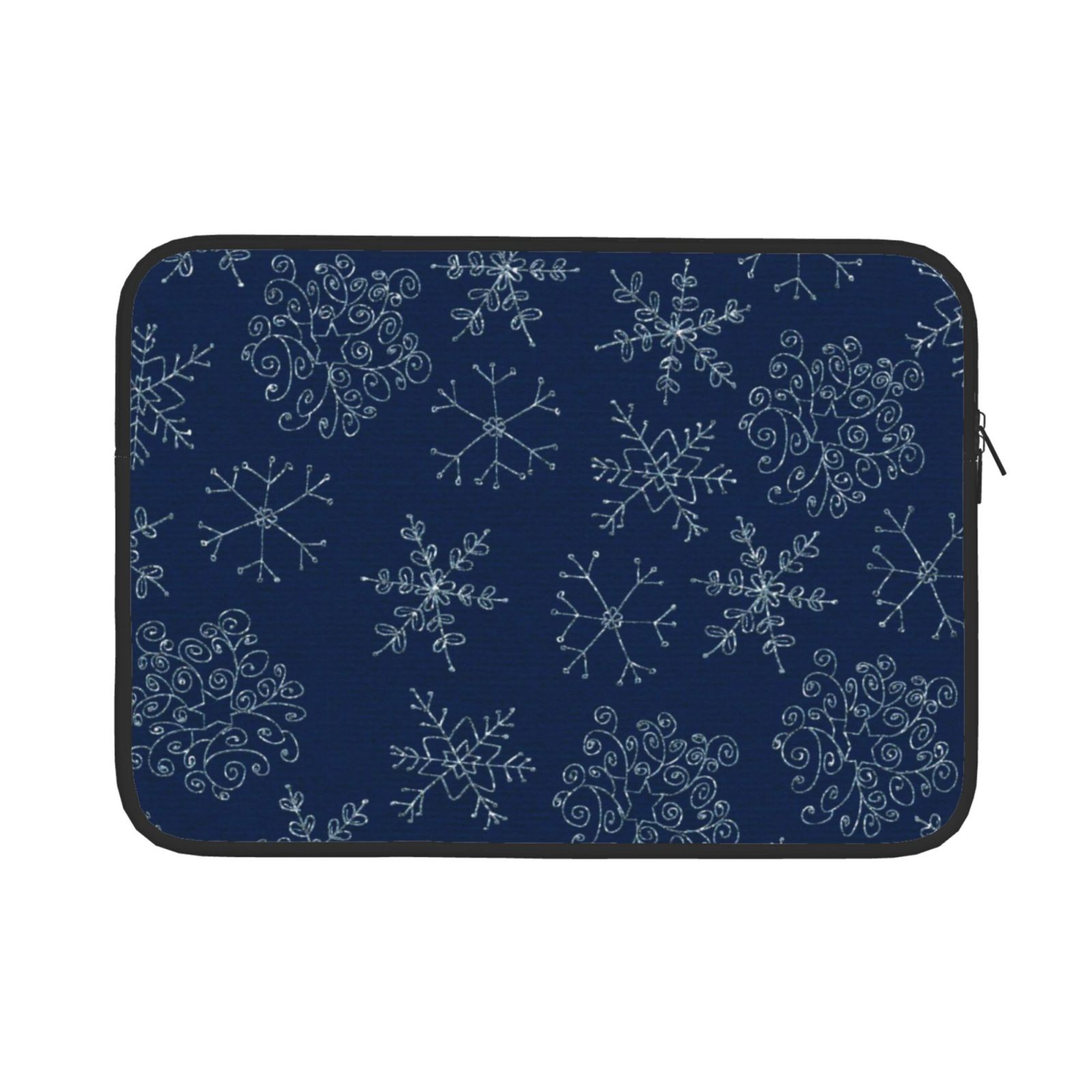 Bingfone Snowflake Dark Blue Laptop Sleeve Case 15 Inch, 360 ...