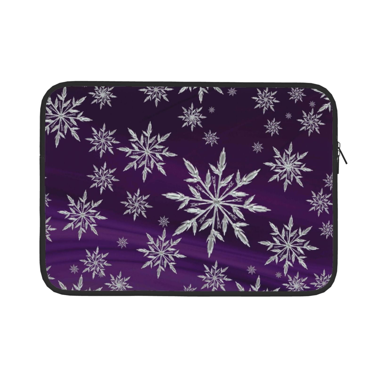 Bingfone Snowflake Gradient Purple Laptop Sleeve Case 13 Inch, 360 ...
