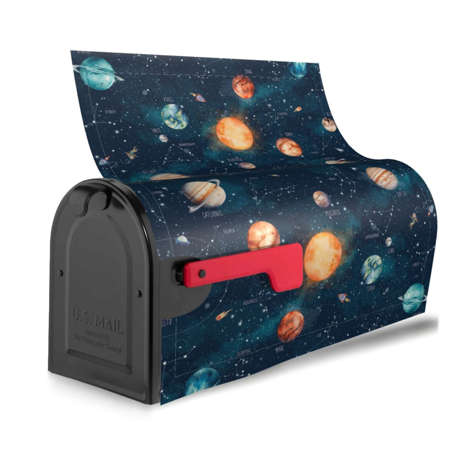 Bingfone Solar System And Planets Magnetic Mailbox Cover Standard Size ...