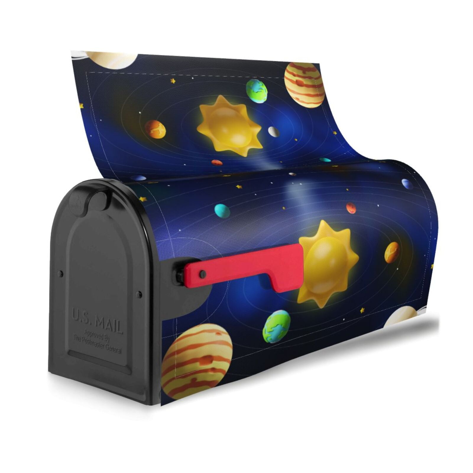 Bingfone Solar System Magnetic Mailbox Cover Standard Size for Garden ...