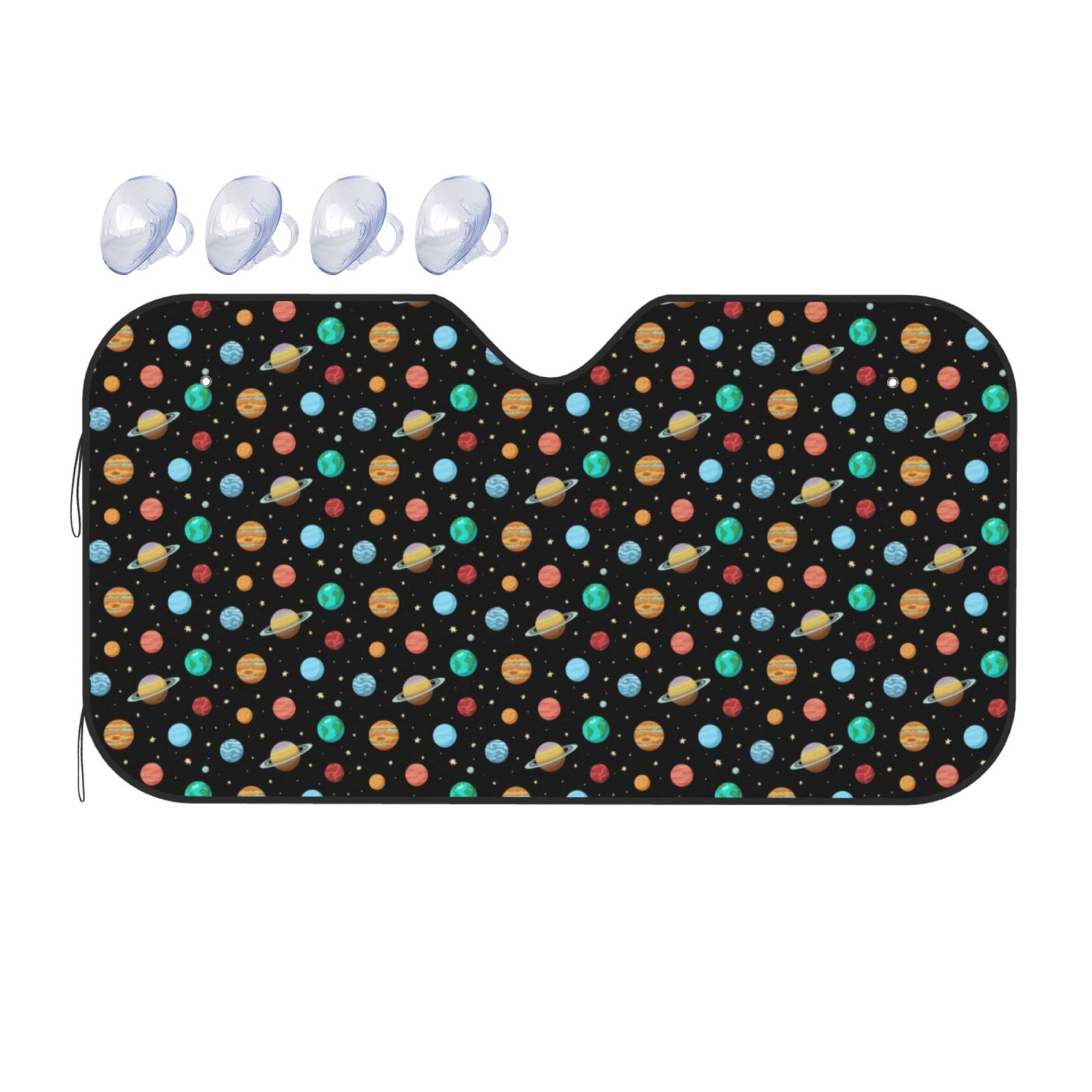 Bingfone Solar System Planets Space Car Windshield Sunshade,Sun ...