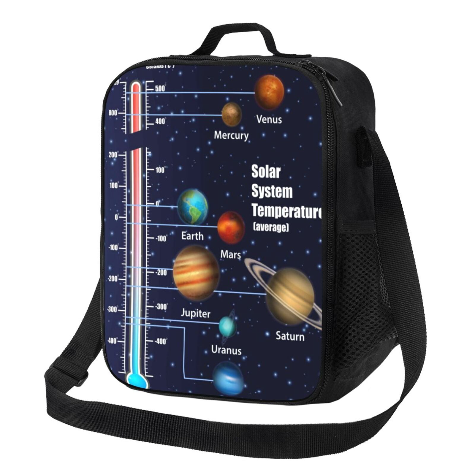 Bingfone Solar System Temperatures Diagram Reusable Insulated Lunch Bag ...
