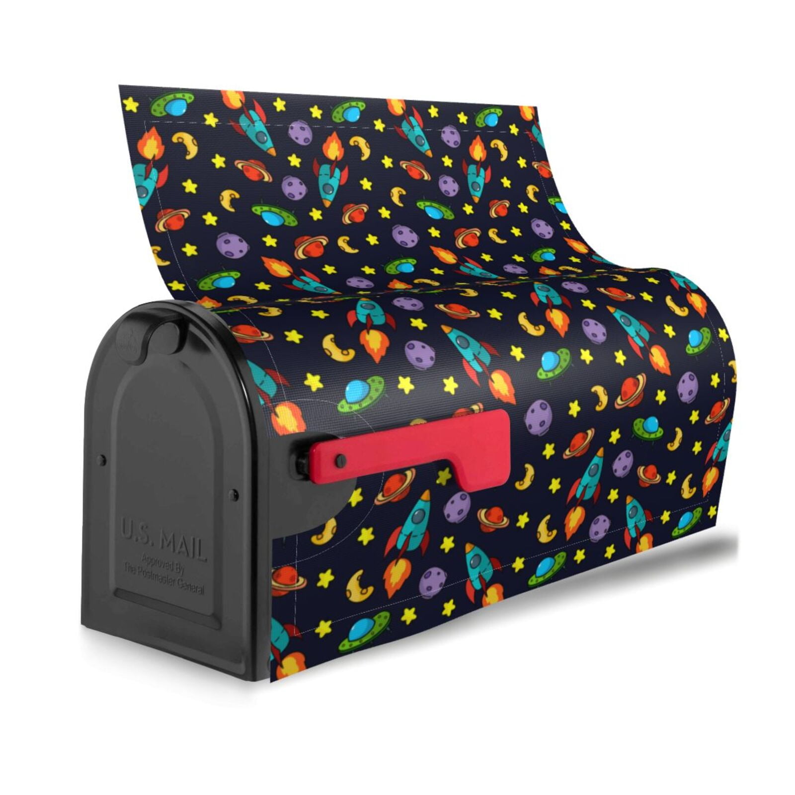Bingfone Space D Magnetic Mailbox Cover Standard Size for Garden Yard ...