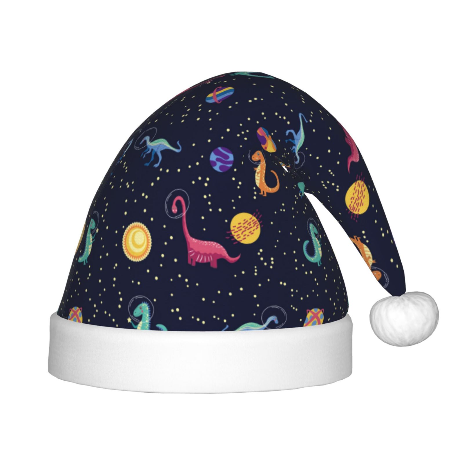 Bingfone Space Dinosaur for Kids Christmas Hat Santa Hat for Boys Girls ...