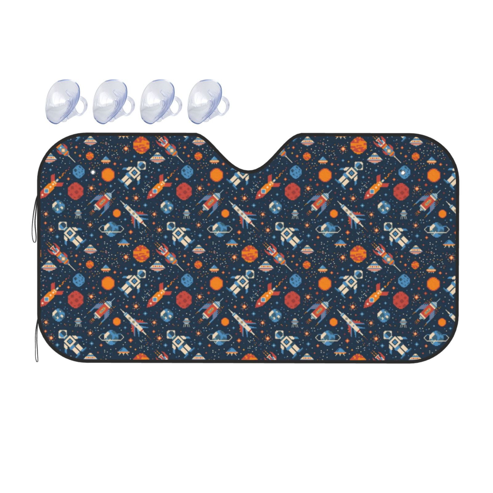 Bingfone Spaceships And Stars In Outer Space Car Windshield Sunshade ...