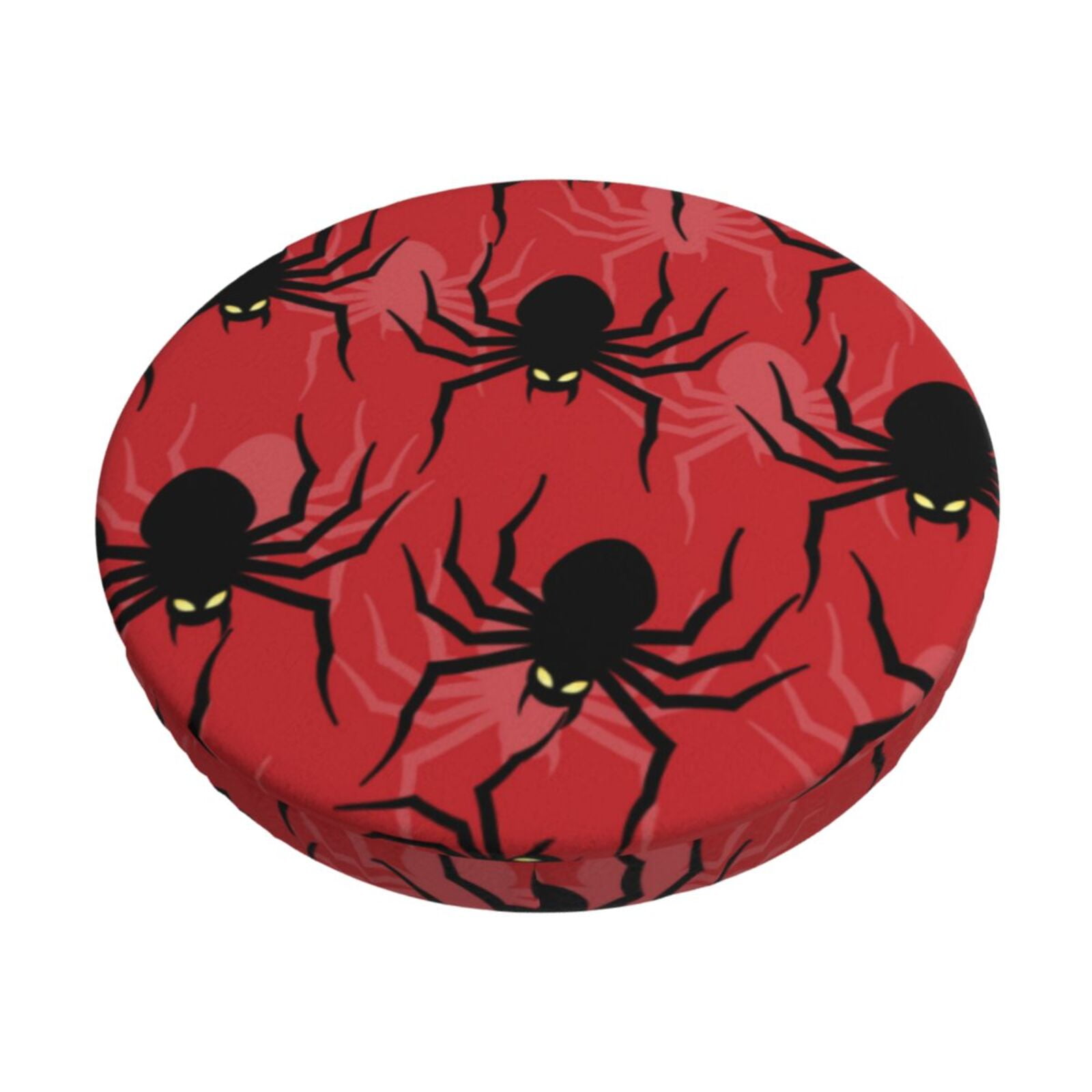 Bingfone Spider Padded Round Bar Stool Cover Cushion with Elastic ...