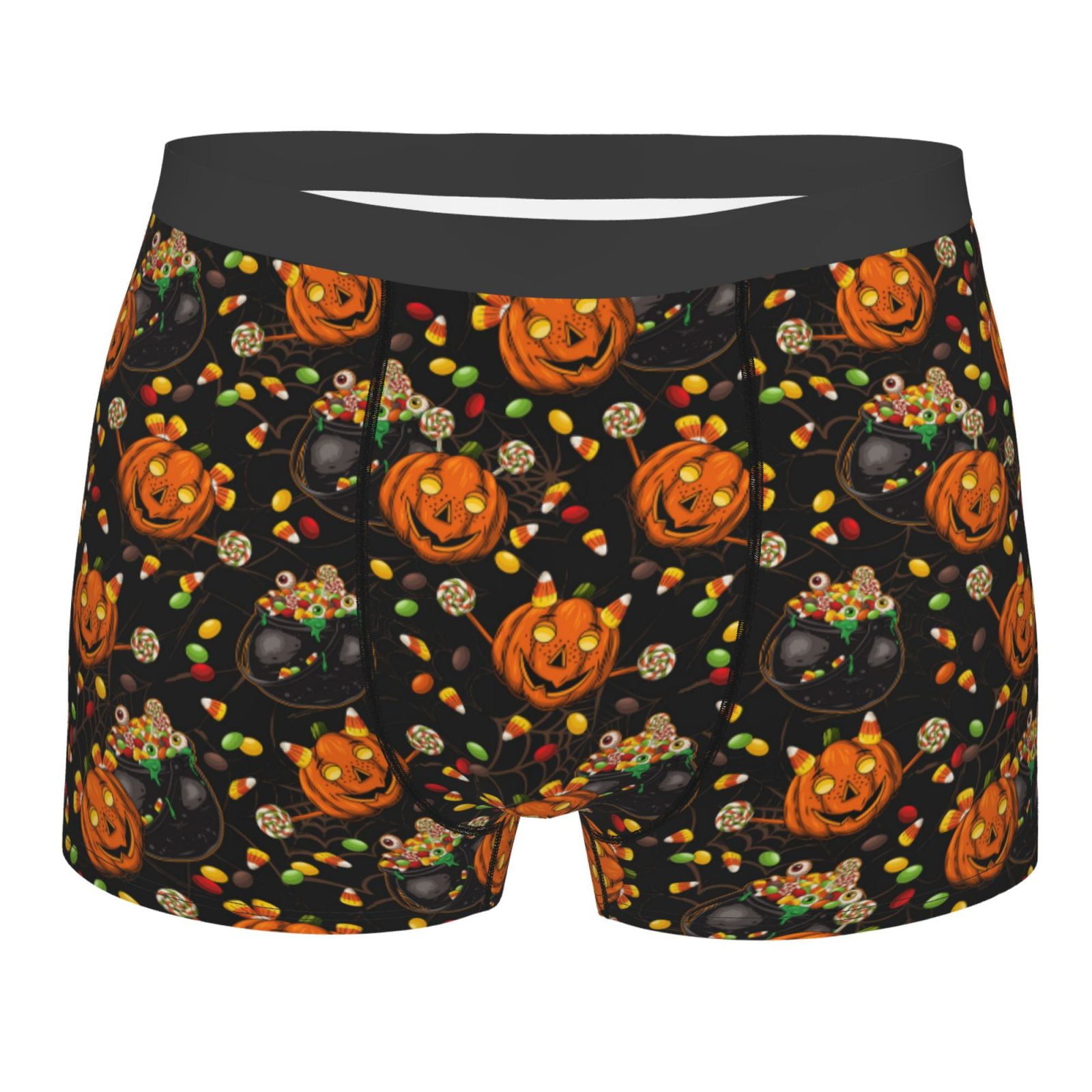 Bingfone Spooky Sweets Men's Underwear - Casual Stretch Boxer Briefs ...
