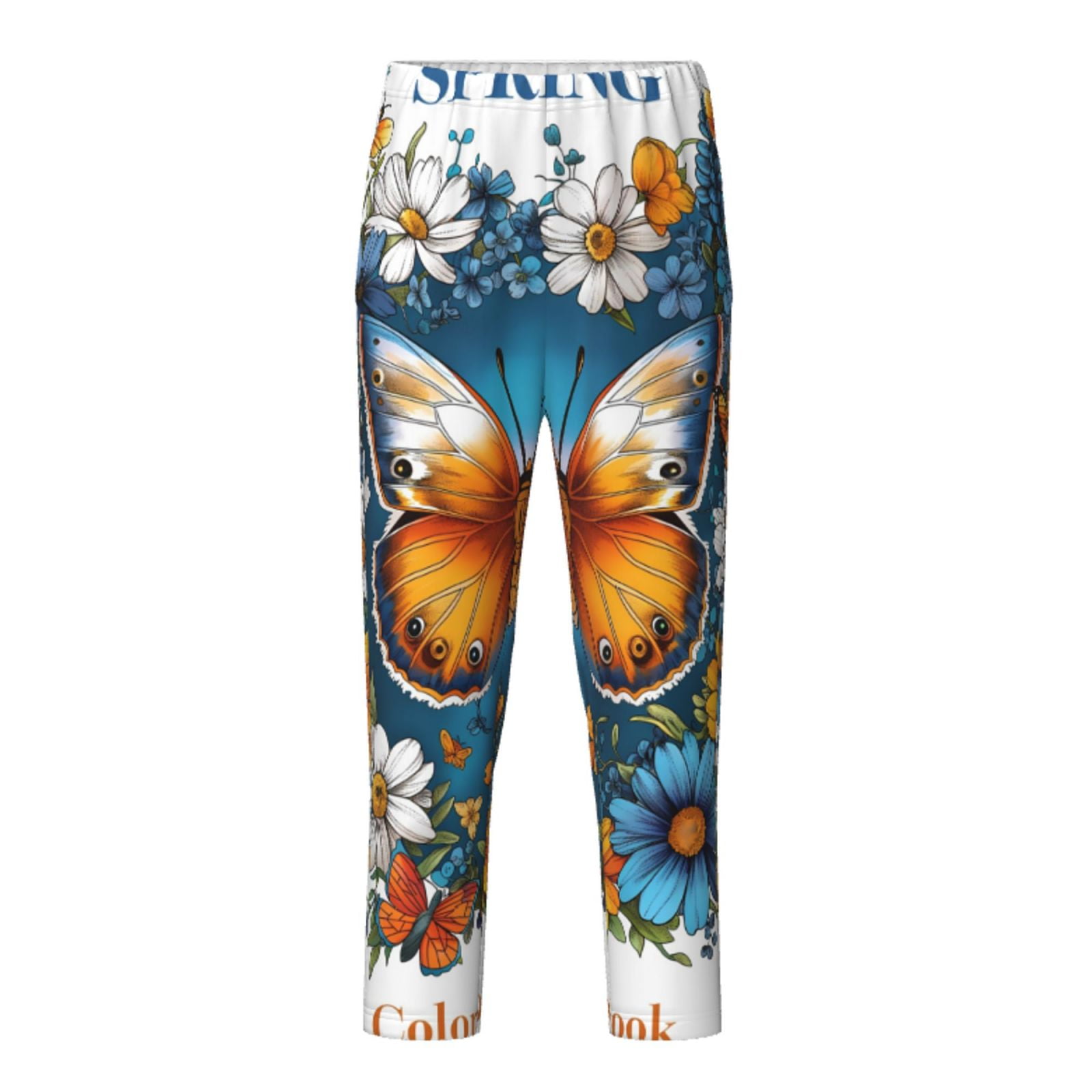 Bingfone Spring Butterfly Flowers Print Boys Girls Pajama Pants Lounge ...