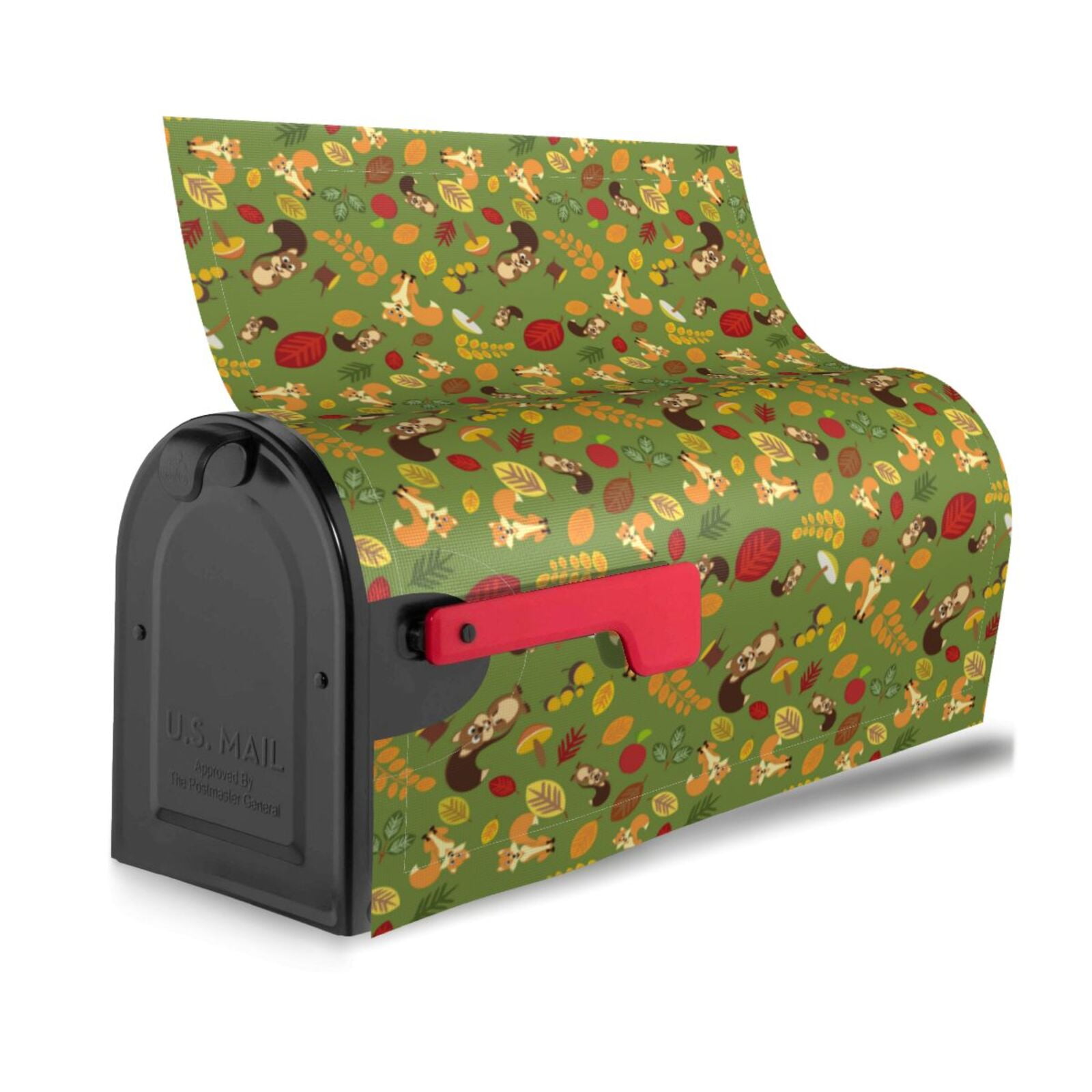 Bingfone Squirrel And Fox In The Forest Magnetic Mailbox Cover Standard ...