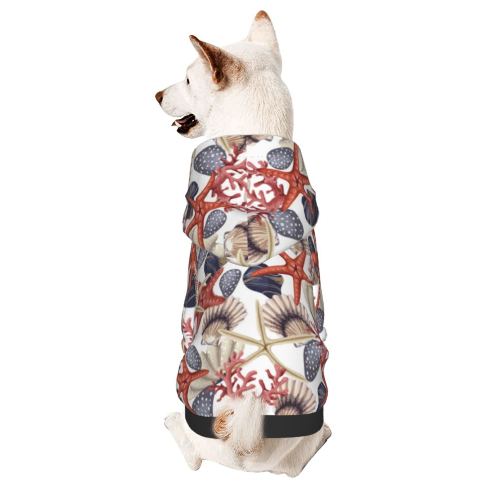 Bingfone Starfish Shell Dog Clothes Hoodie, Pet Winter Coat,Puppy ...