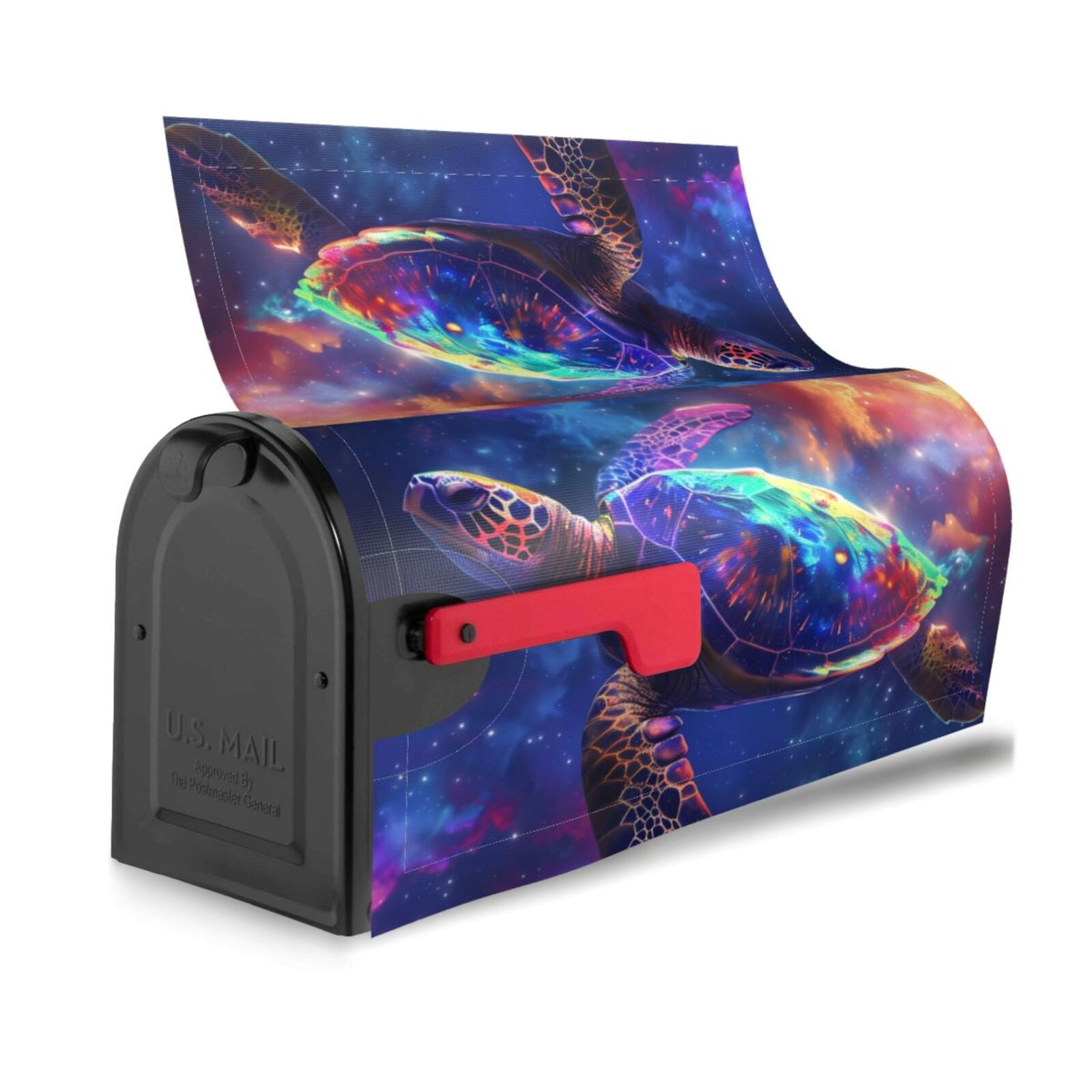 Bingfone Starry Sky Turtle Magnetic Mailbox Cover Standard Size for ...