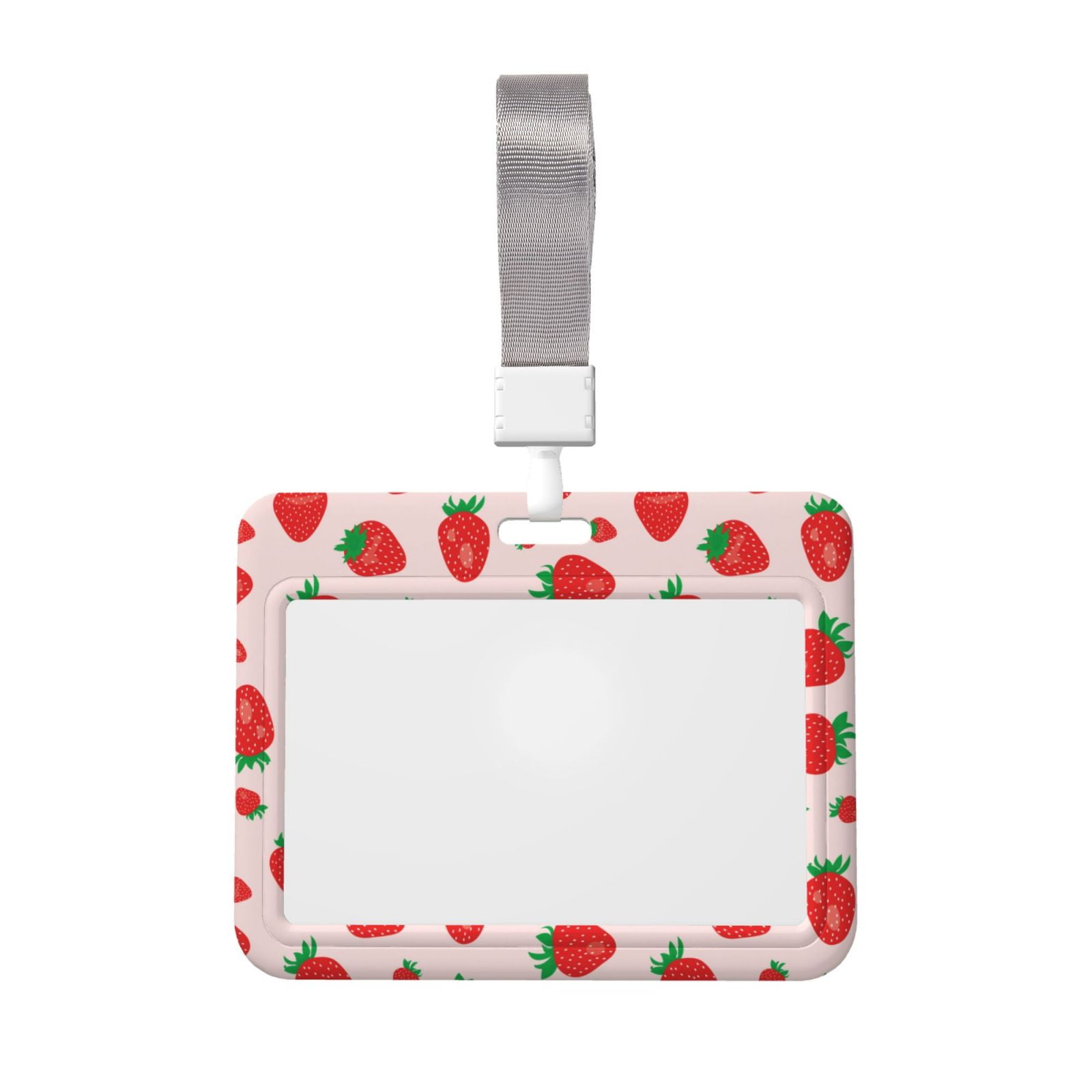 Bingfone Strawberries Card Badge Holder,for Girls Girly Women 4 x 3 ...