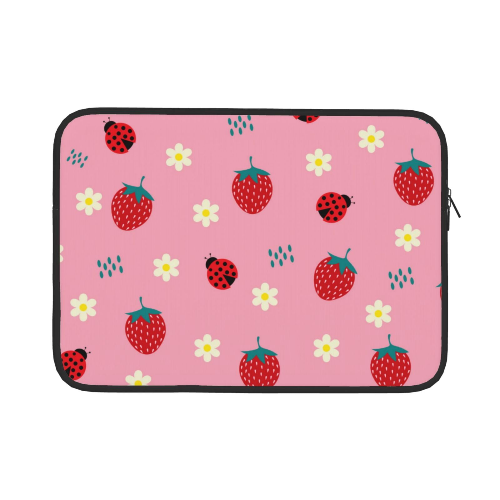 Bingfone Strawberry And Ladybugs Laptop Sleeve Case 13 Inch, 360 ...