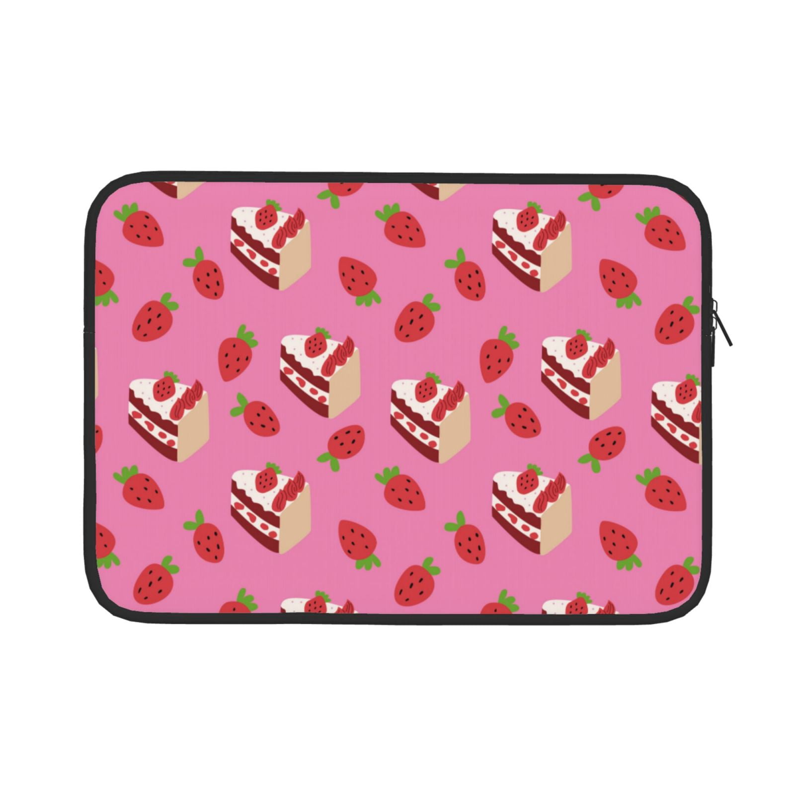 Bingfone Strawberry Cake Laptop Sleeve Case 13 inch , 360° Protective ...