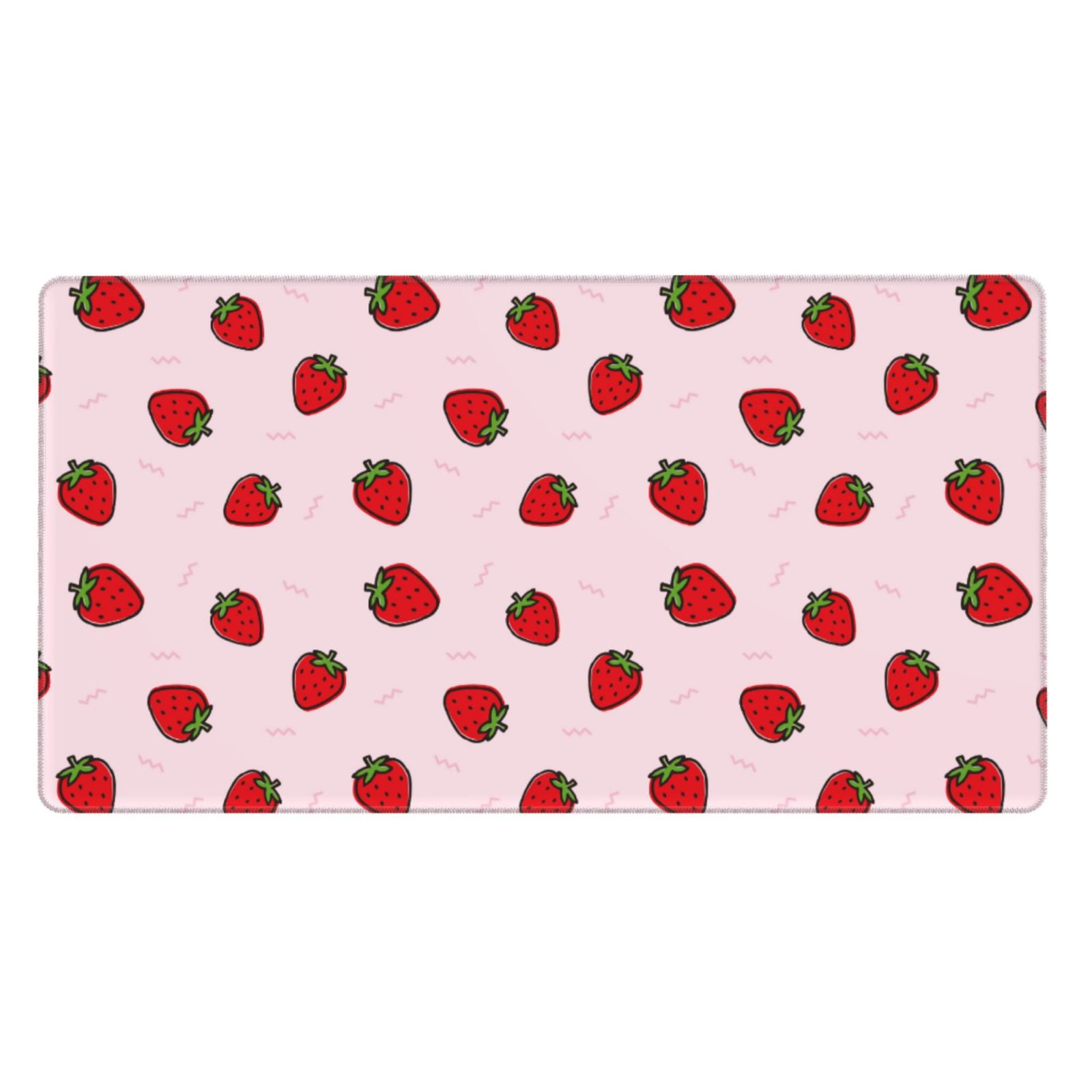 Bingfone Strawberry Large Gaming Mouse Pad,Extended Desk Mousepad with ...