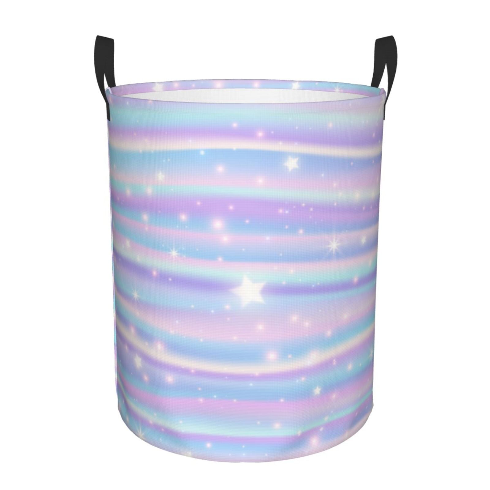 Bingfone Striped Gradient Waterproof Foldable Laundry Hamper Bucket ...