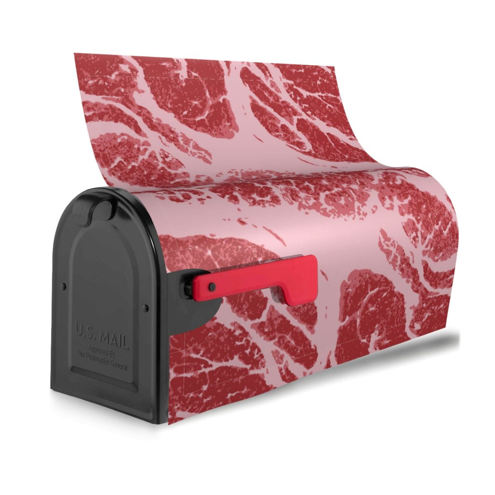 Bingfone Striped Meat Magnetic Mailbox Cover Standard Size for Garden ...