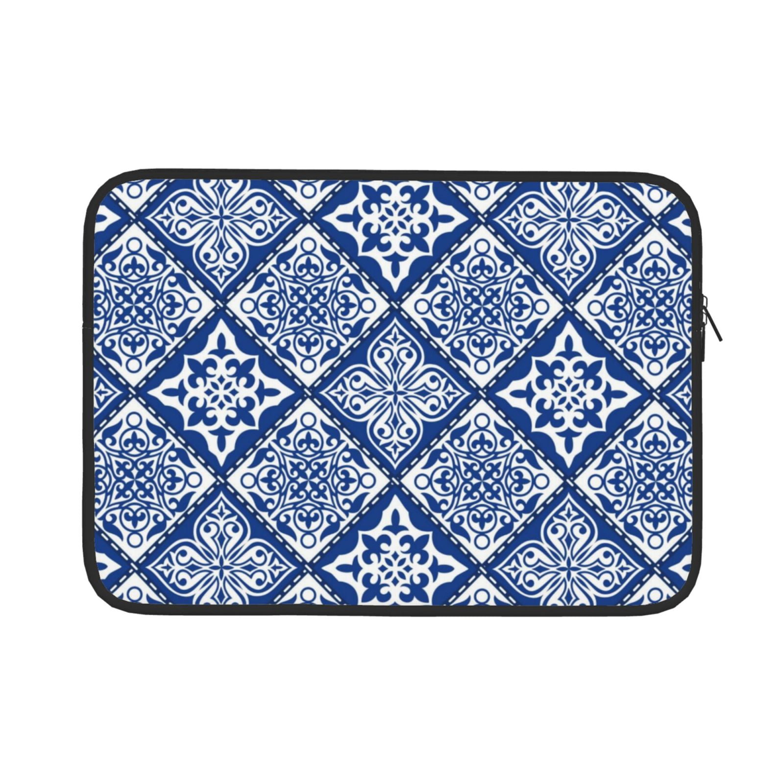 Bingfone Stylized Flowers Vintage Boho Laptop Sleeve Case 15 Inch, 360 ...