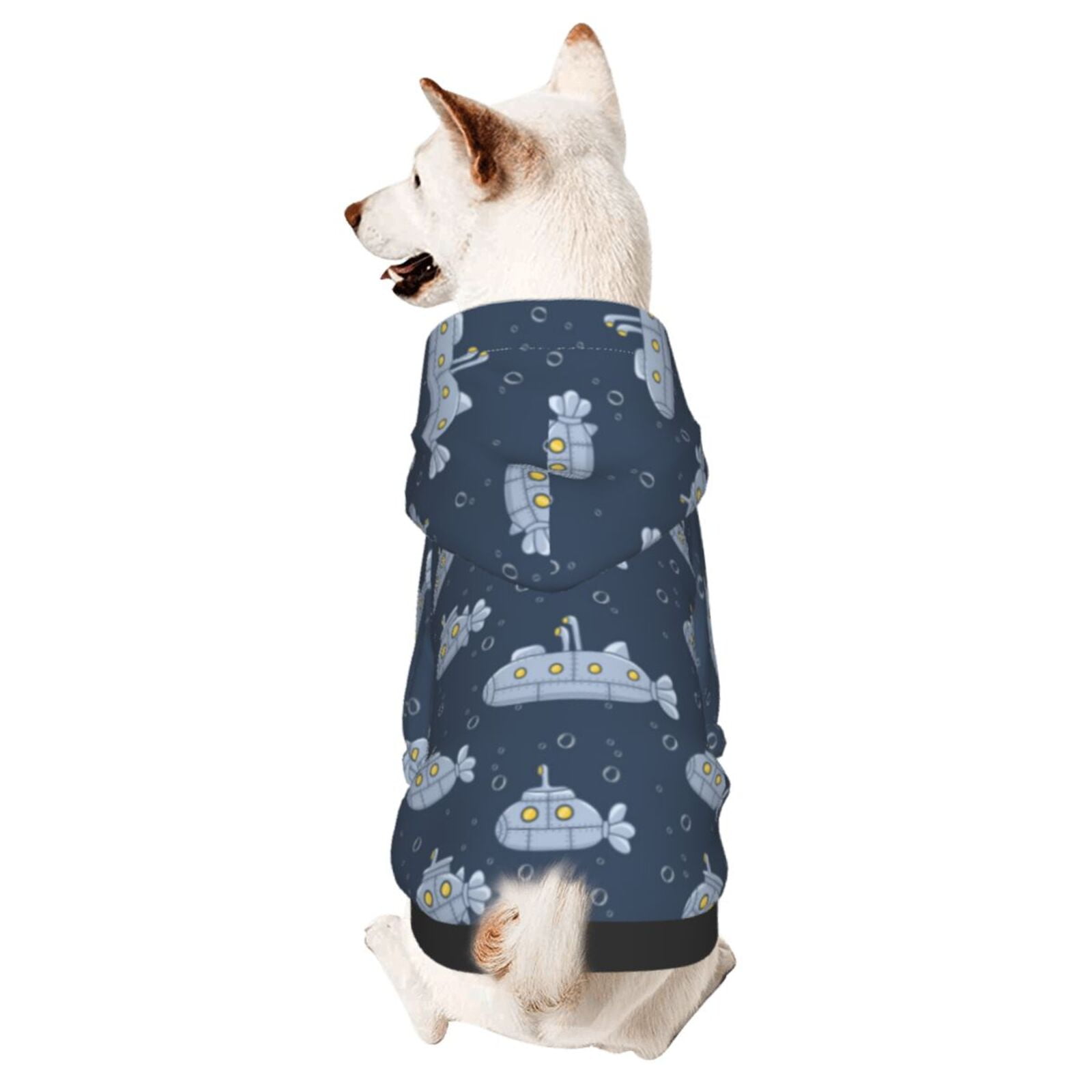 Bingfone Submarine With Periscope Dog Clothes Hoodie, Pet Winter Coat ...
