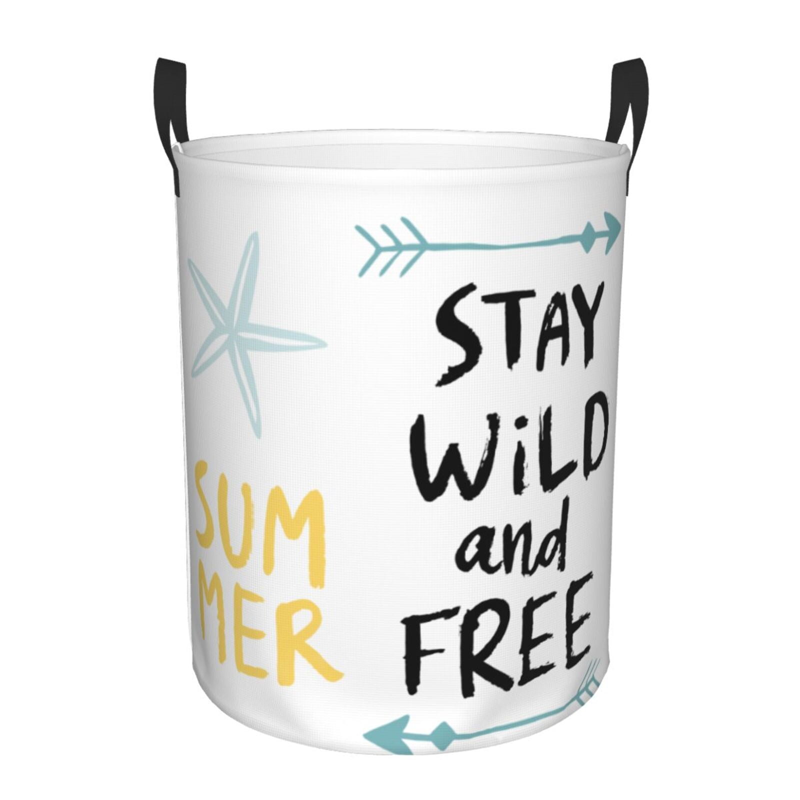 Bingfone Summer Stay Wild And Free Waterproof Foldable Laundry Hamper ...