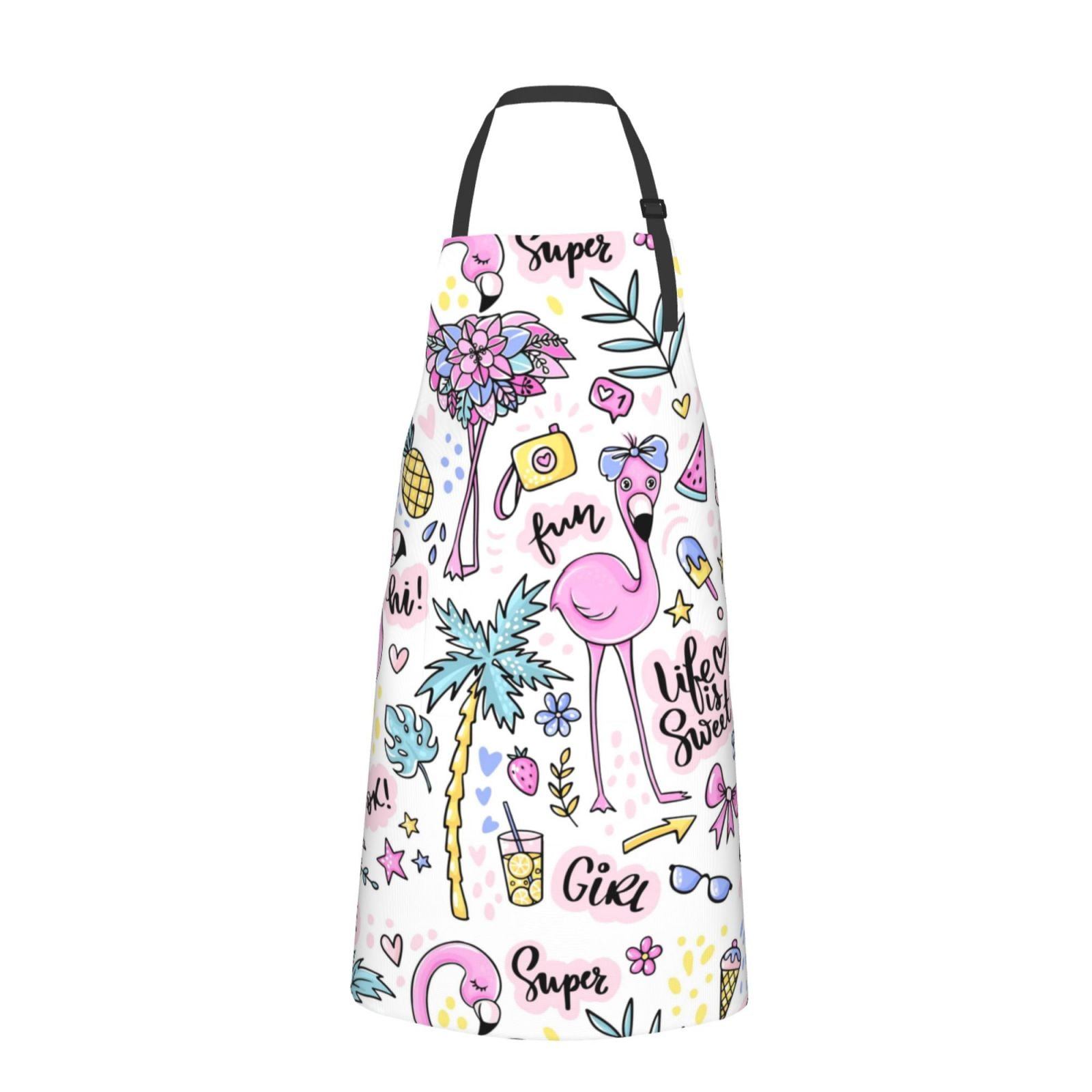 Bingfone Summer With Flamingo Apron Gifts For Men, Women Professional ...