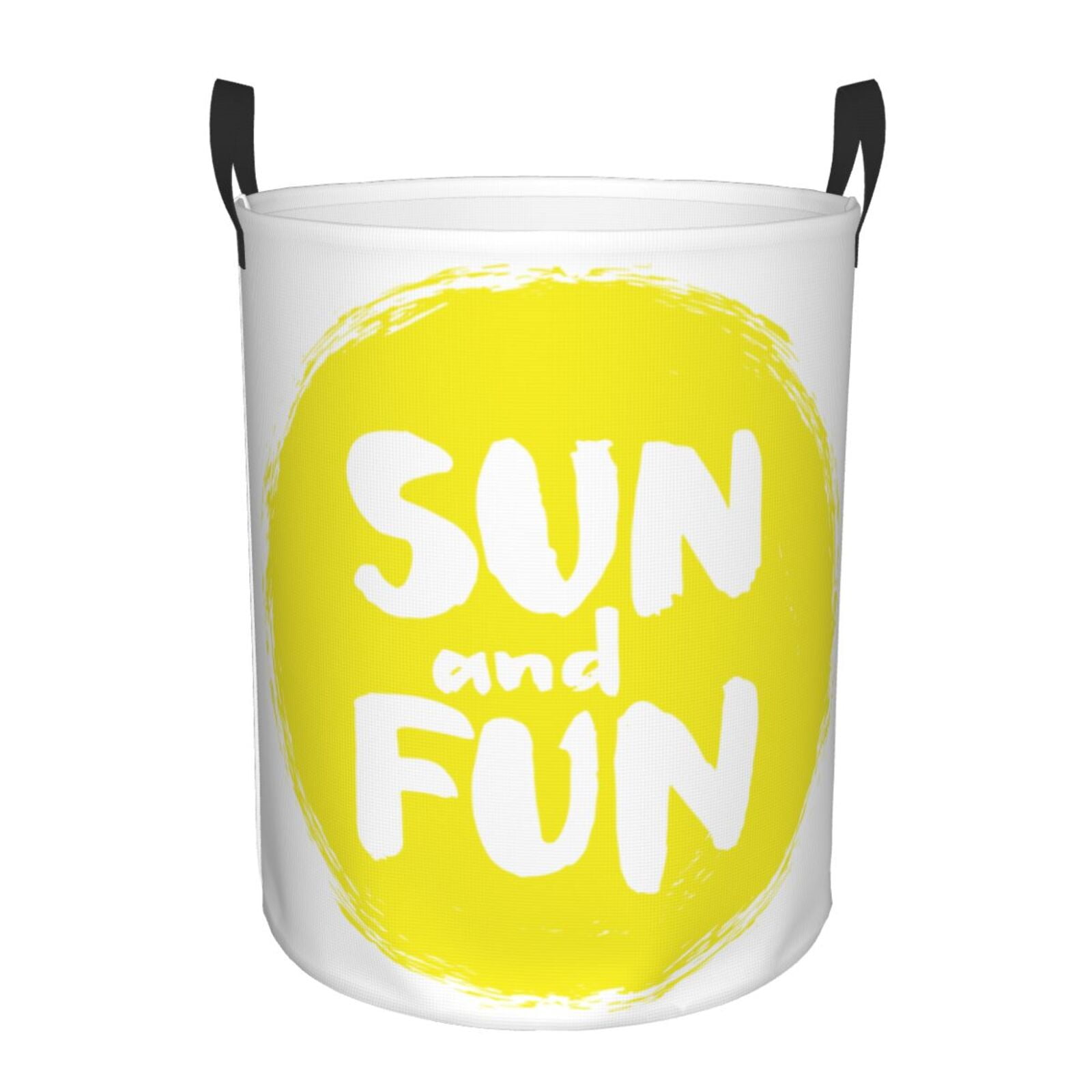 Bingfone Sun And Fun Waterproof Foldable Laundry Hamper Bucket With ...