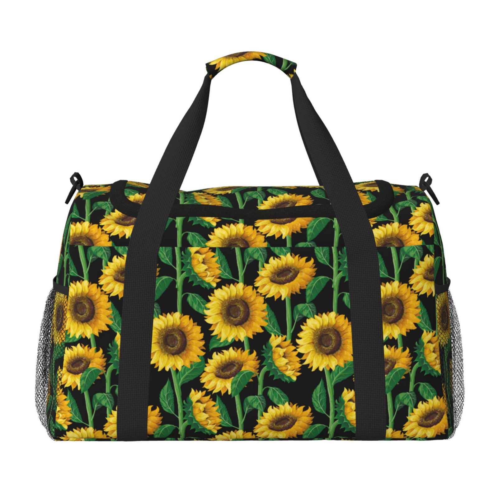 Bingfone Sunflower 1 Print Travel Duffel Tote Bag,Waterproof Shoulder ...
