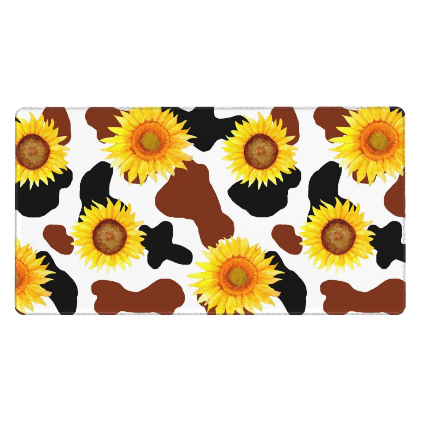 Bingfone Sunflower Cow Large Gaming Mouse Pad,Extended Desk Mousepad ...